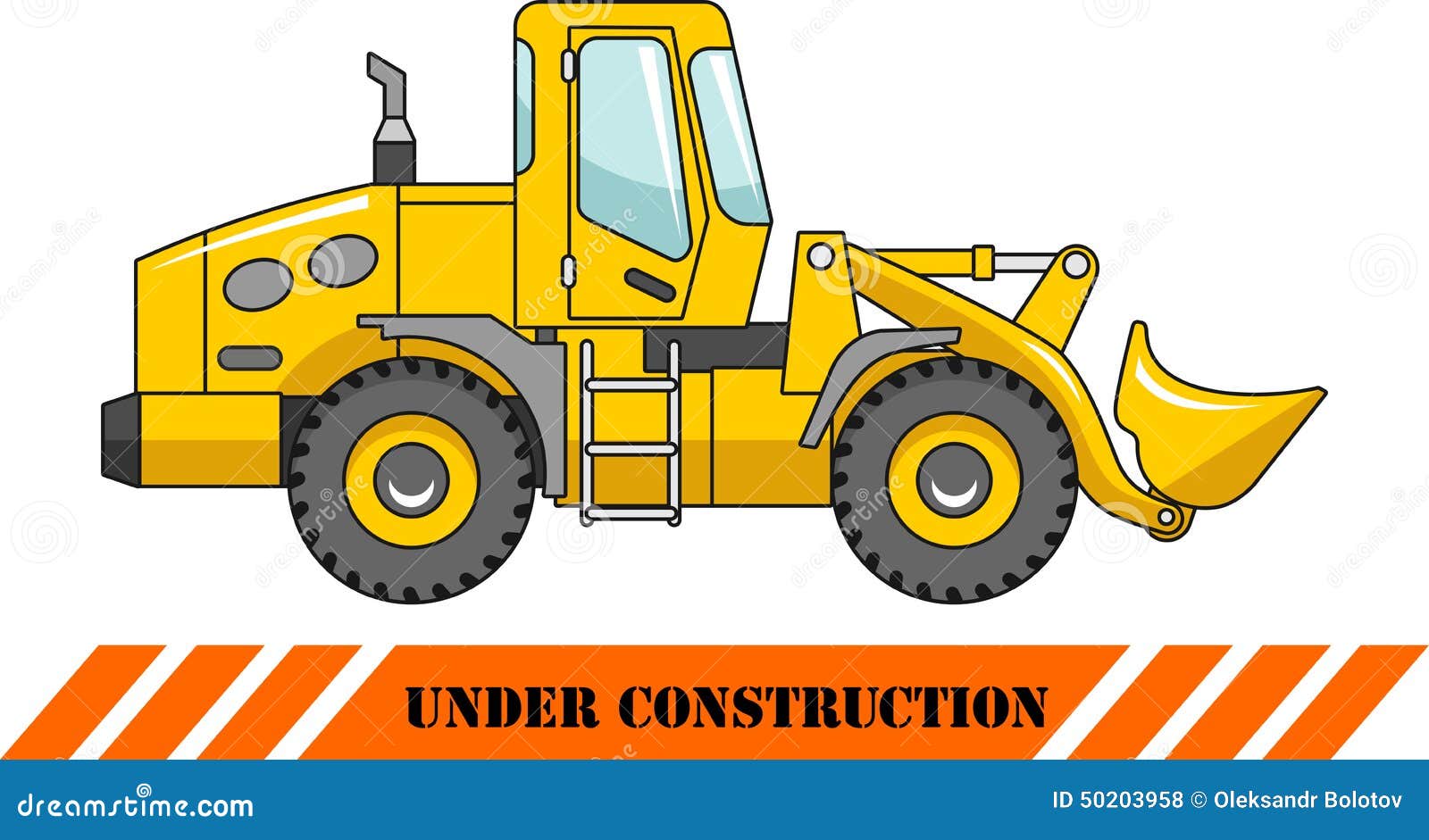 Wheel Loader. Heavy Construction Machine. Vector Stock Vector ...