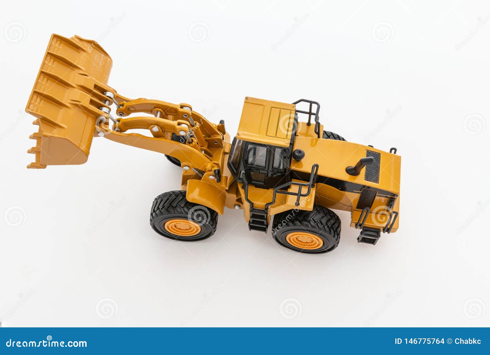 Wheel Loader Model on a White Background Stock Photo - Image of loaders ...