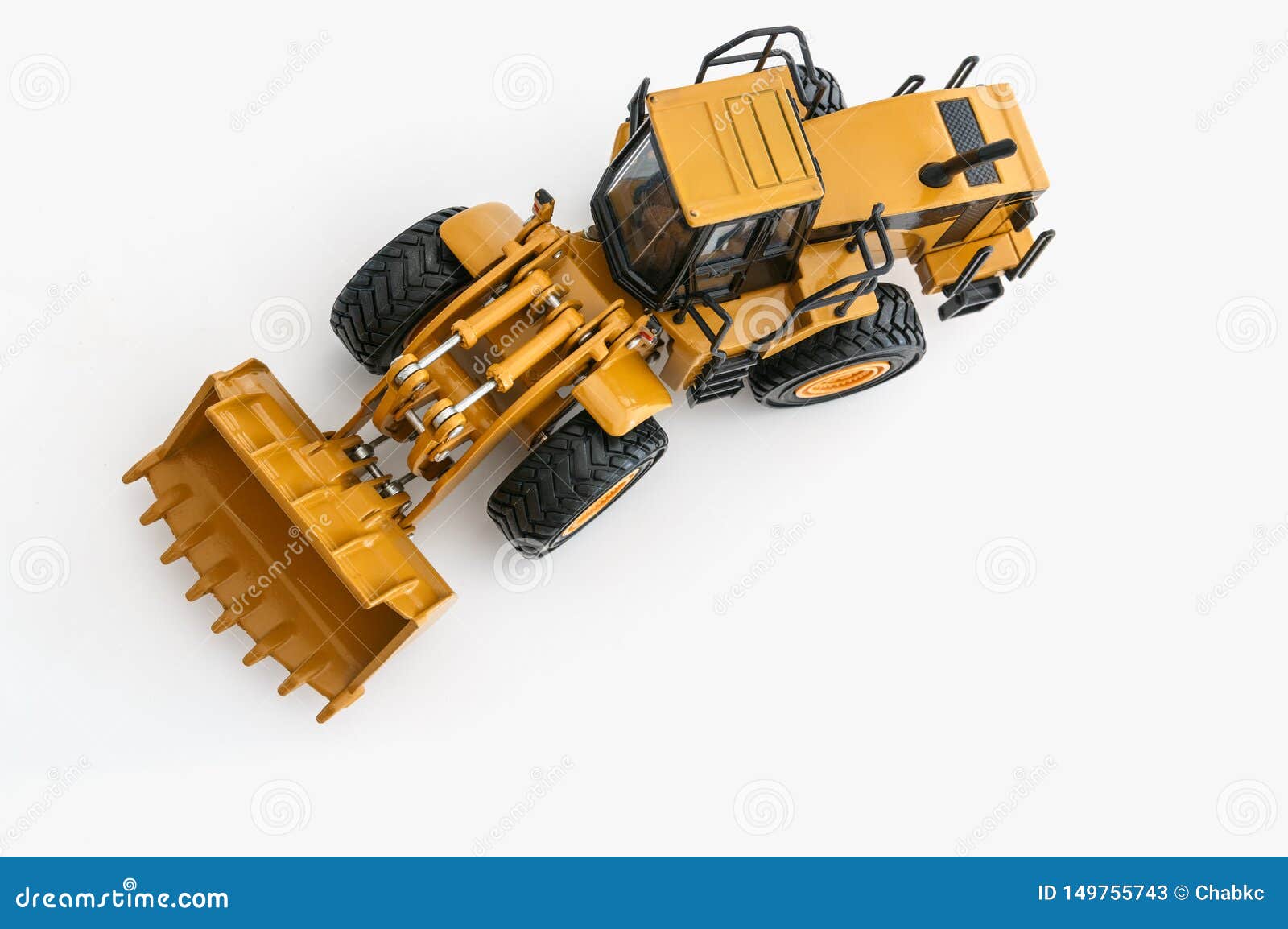 Wheel loader model stock image. Image of background - 149755743