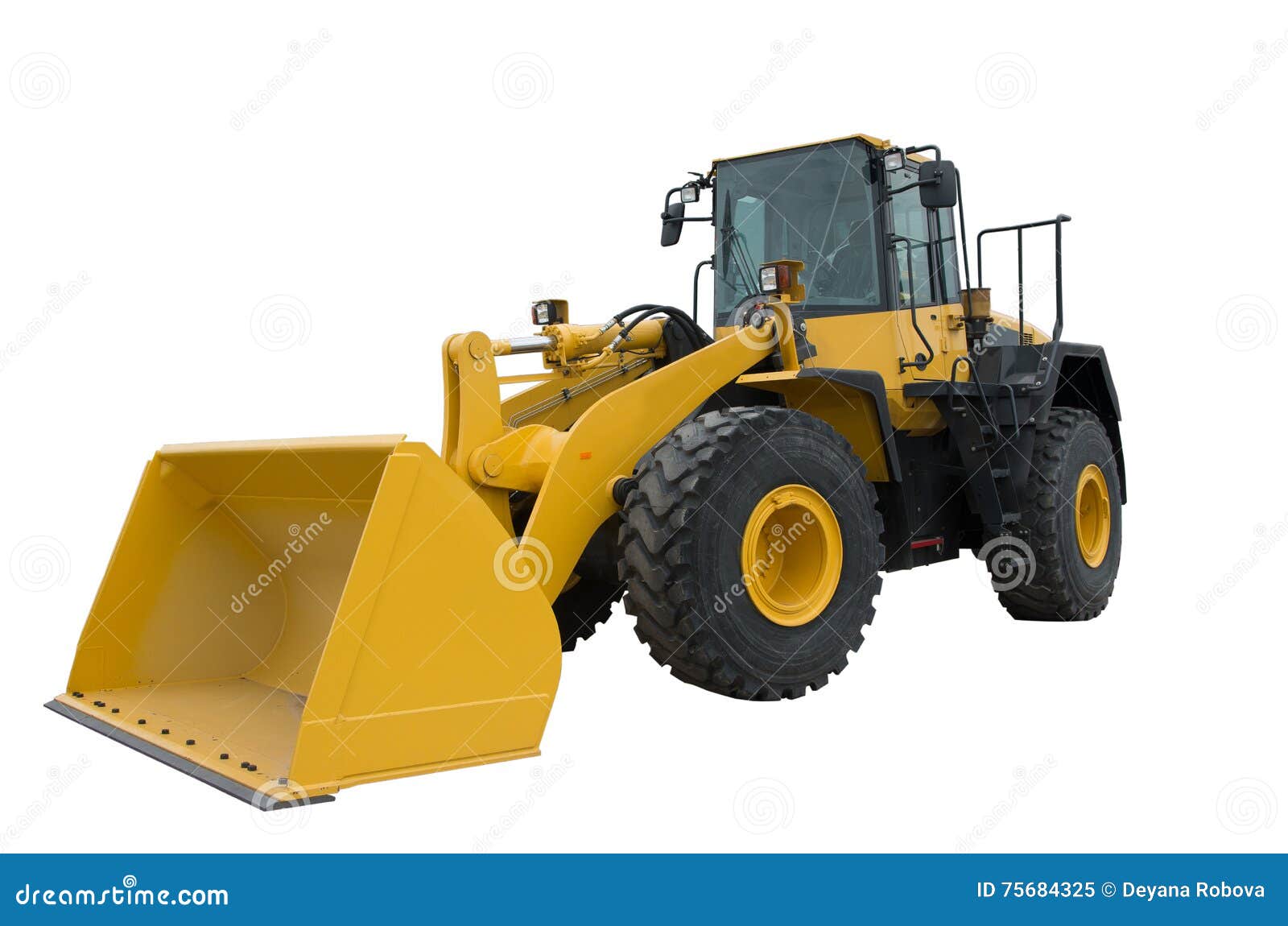 Wheel Loader. Loading Machine Aggregates. Vertical-Lift Loader Stock ...