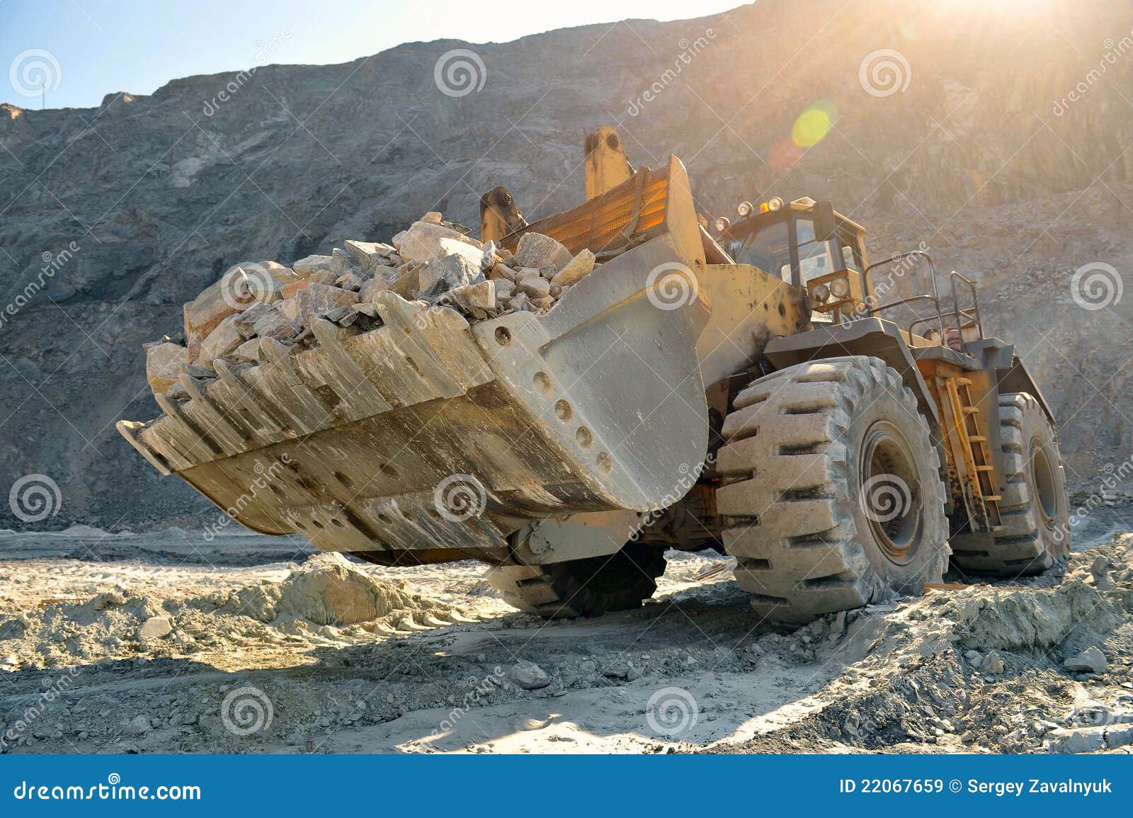 Wheel loader machine stock image. Image of bulldozer - 22067659