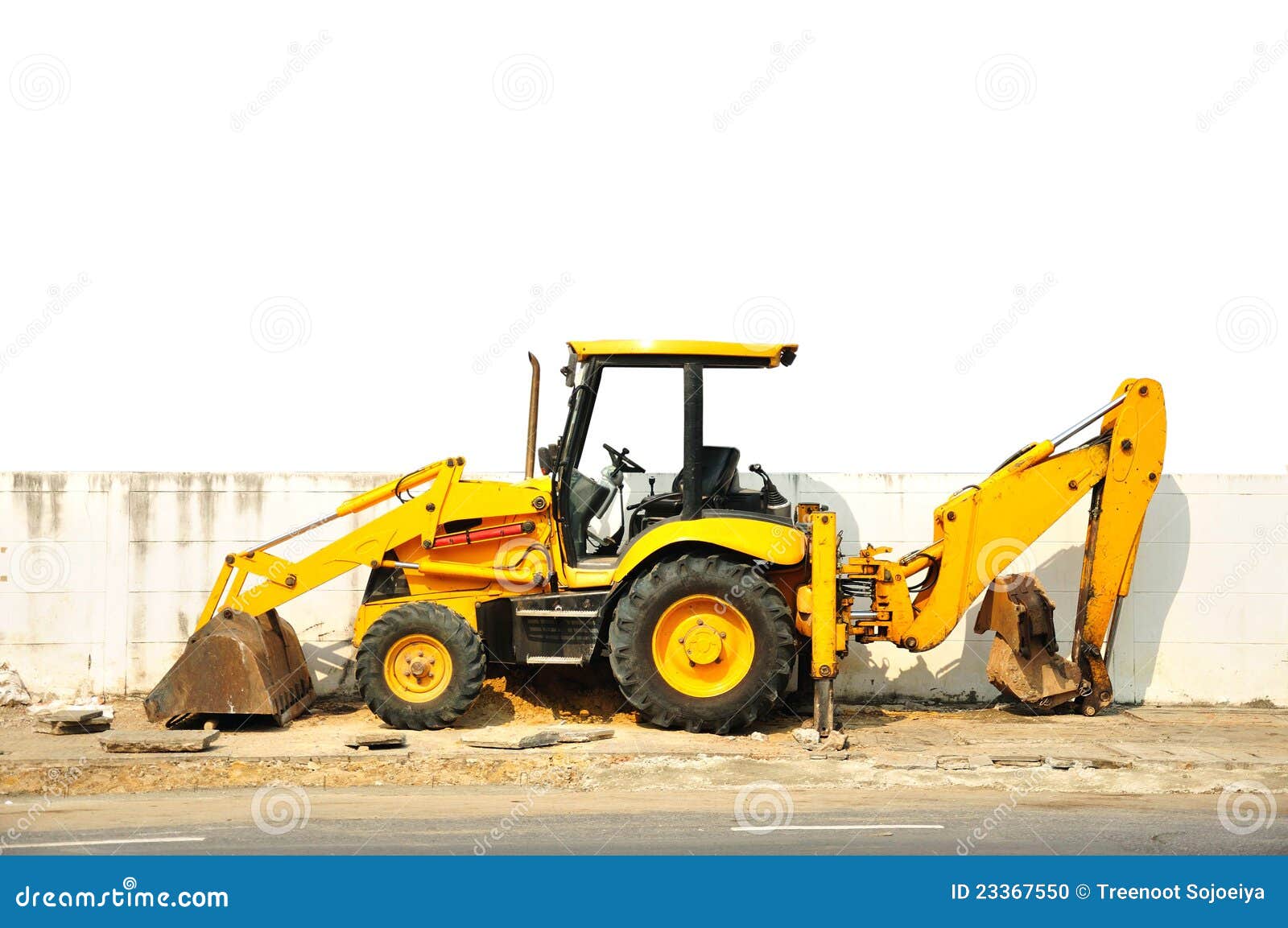 Wheel loader machine stock photo. Image of clearing, excavator - 23367550
