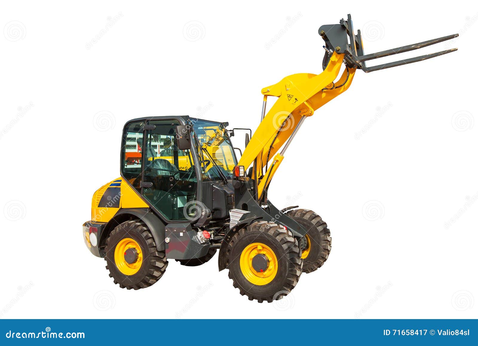 Wheel Loader Machinery Construction Equipment Isolated Stock Image ...
