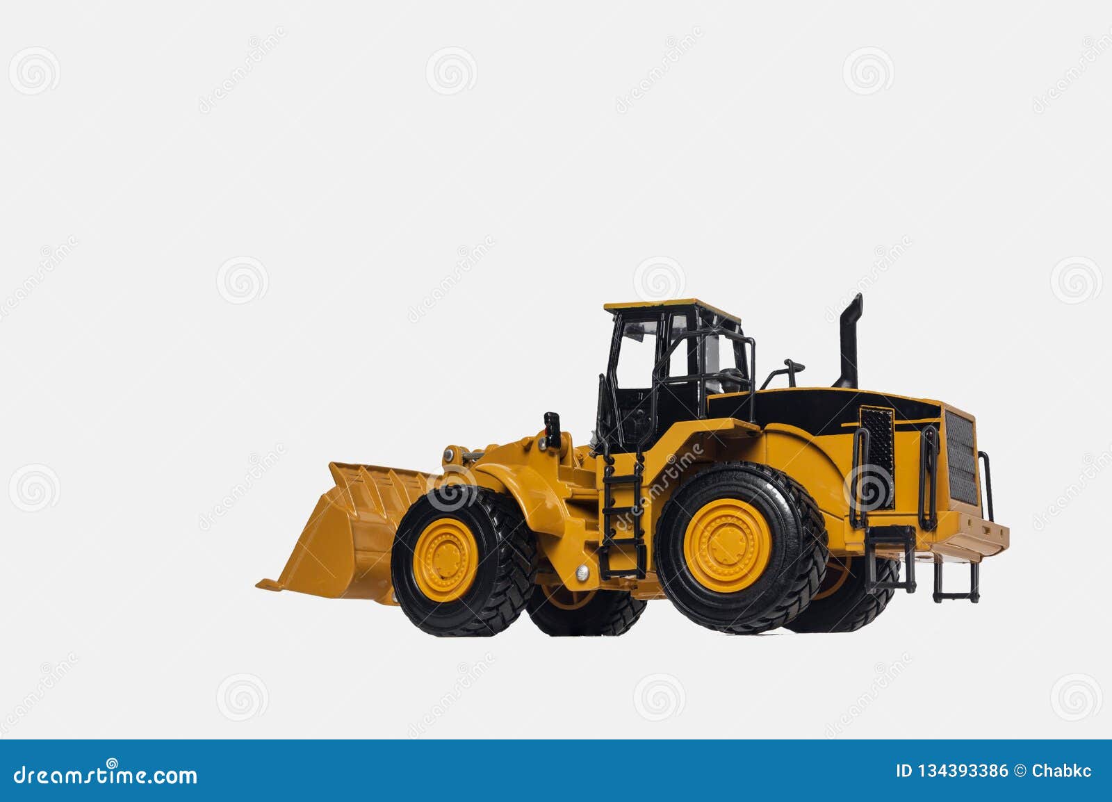 Wheel loader model stock photo. Image of dozer, front - 134393386