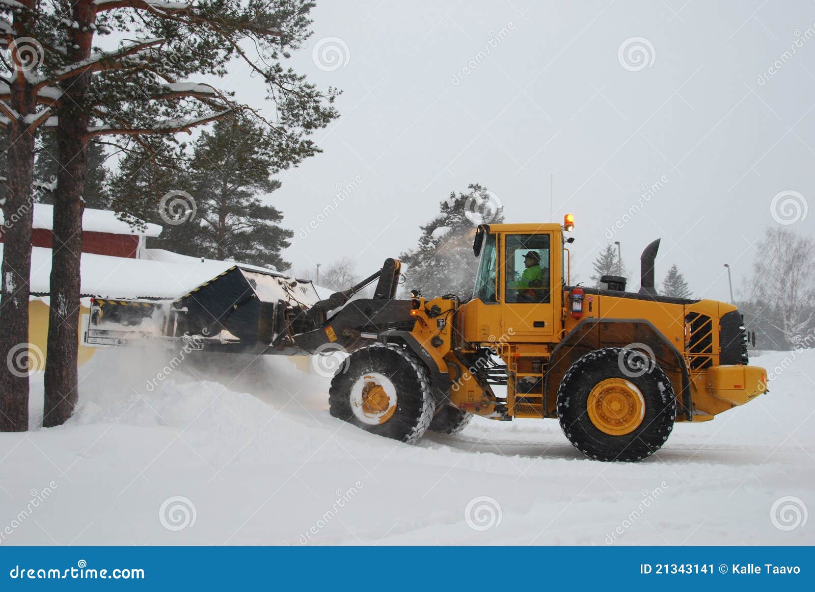 Wheel Loader (snow Removal) Stock Image - Image of blower, removal ...