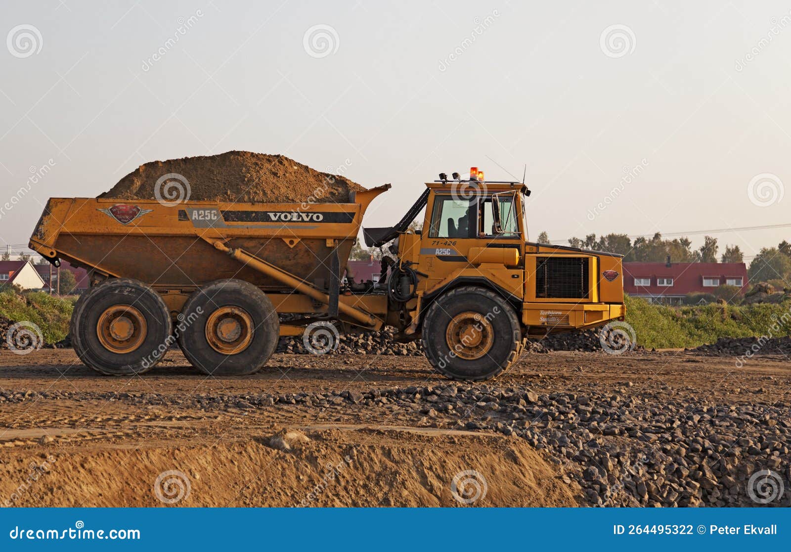 A Wheel Loader Transporting Sand for Construction Editorial Photography ...