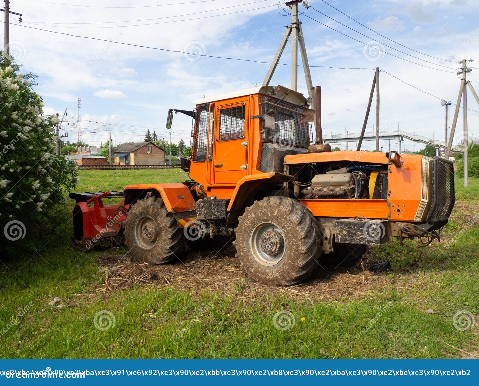 Wheel loader. stock photo. Image of mining, excavation - 220875040