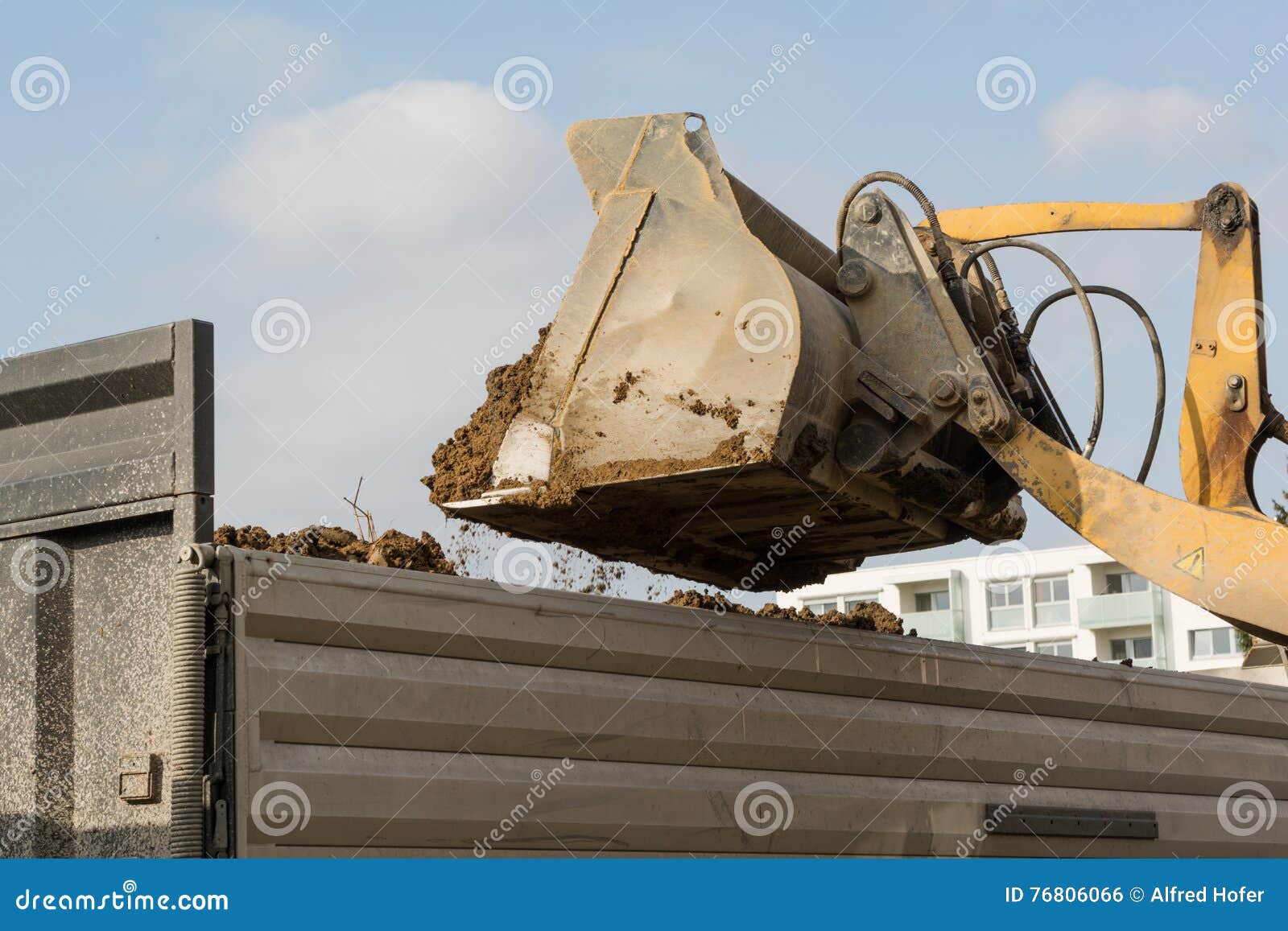 Wheel Loaders Shovel Earth Loaders Stock Photo - Image of vehicle ...