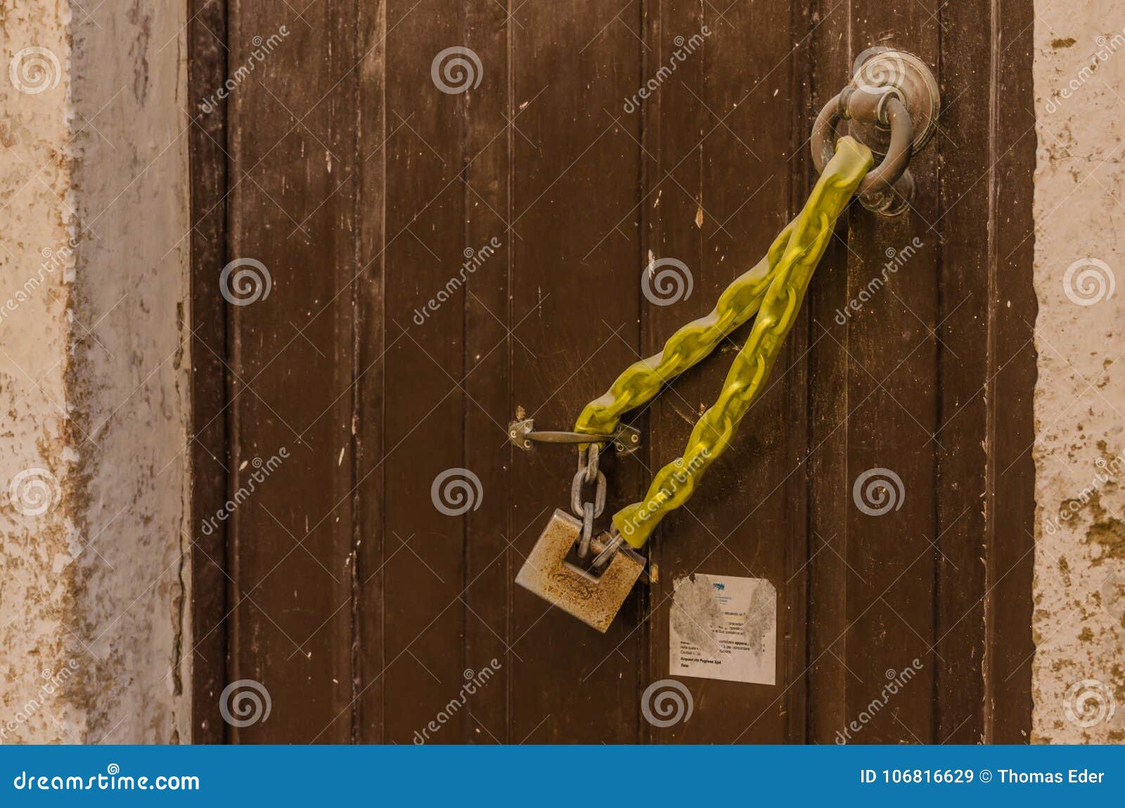 Wheel lock on the door editorial stock image. Image of interest - 106816629
