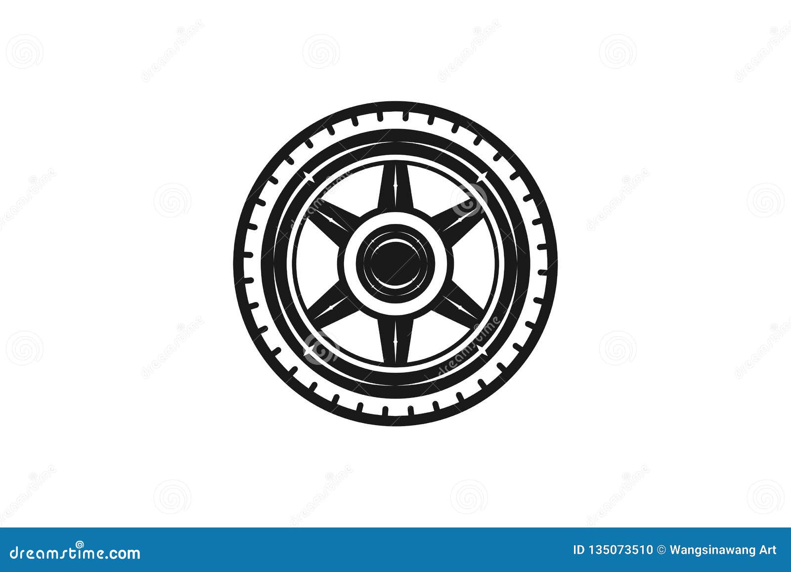 Wheel Logo Designs Inspiration Isolated on White Background. Stock ...