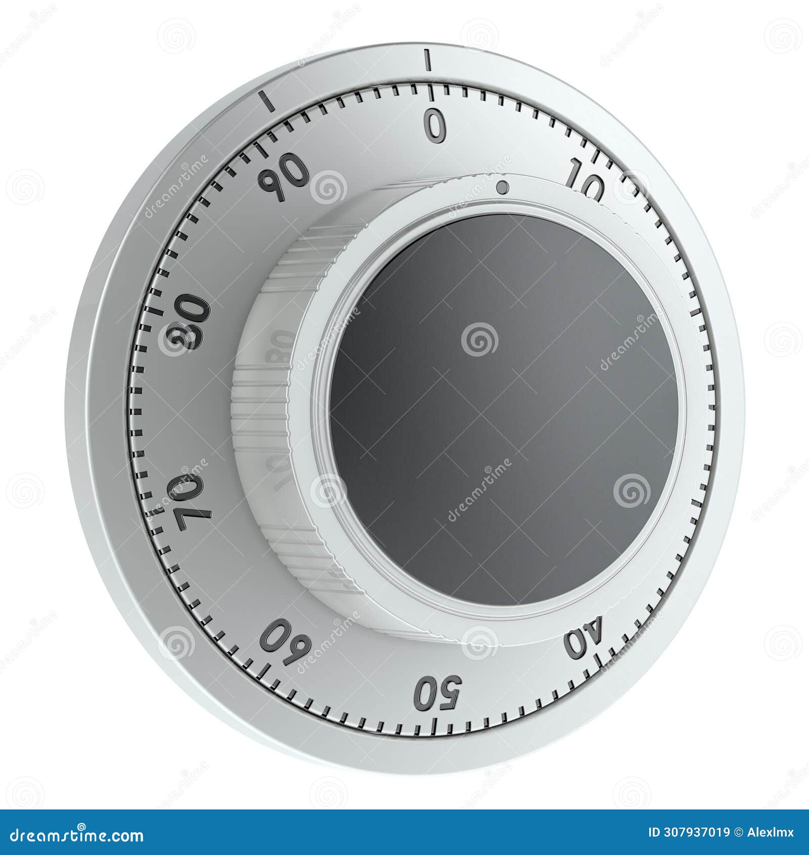 Wheel Mechanical Combination Lock, 3D Rendering Stock Illustration ...