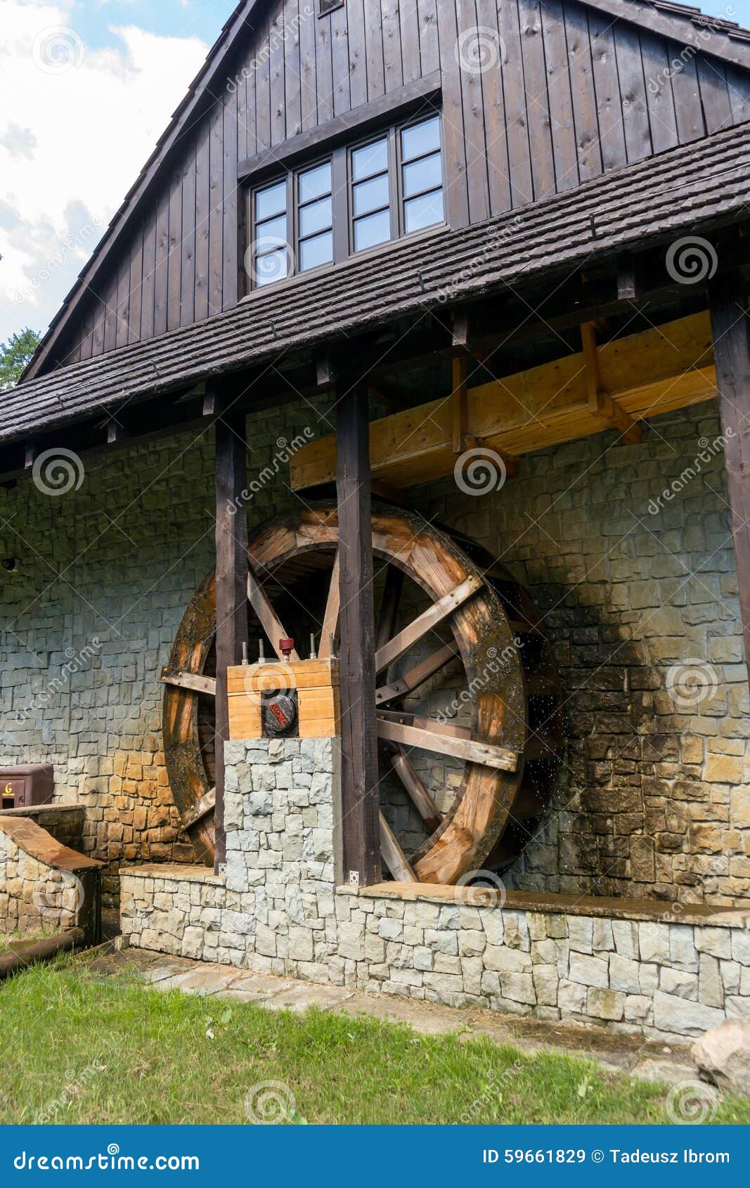 Wheel mill stock image. Image of wheel, building, weathered - 59661829