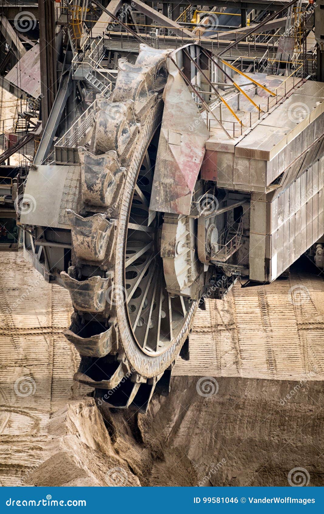 Wheel Mining Excavator Open Pit Mine Stock Photo - Image of earth ...