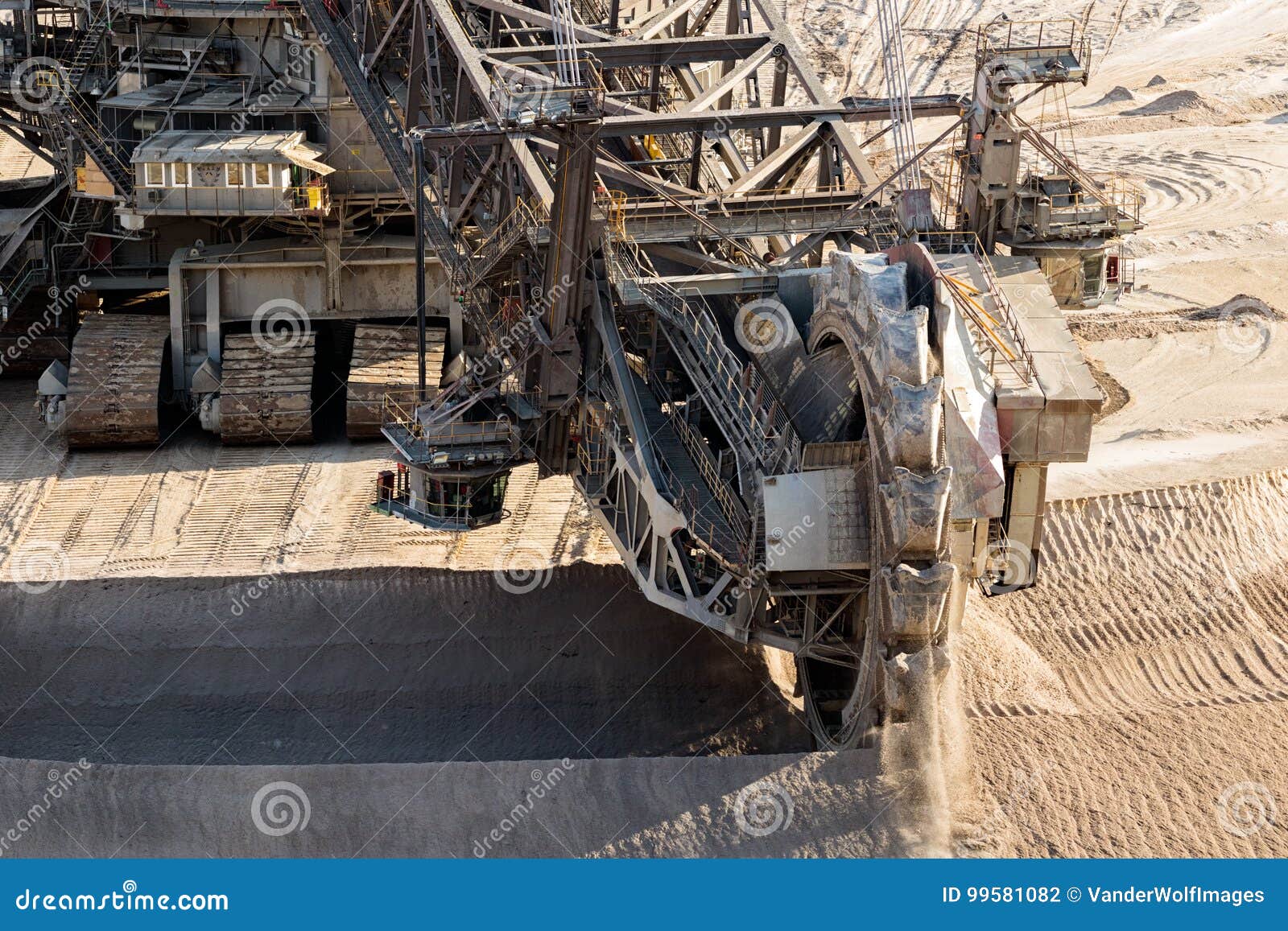 Wheel Mining Excavator Open Pit Mine Stock Photo - Image of machinery ...