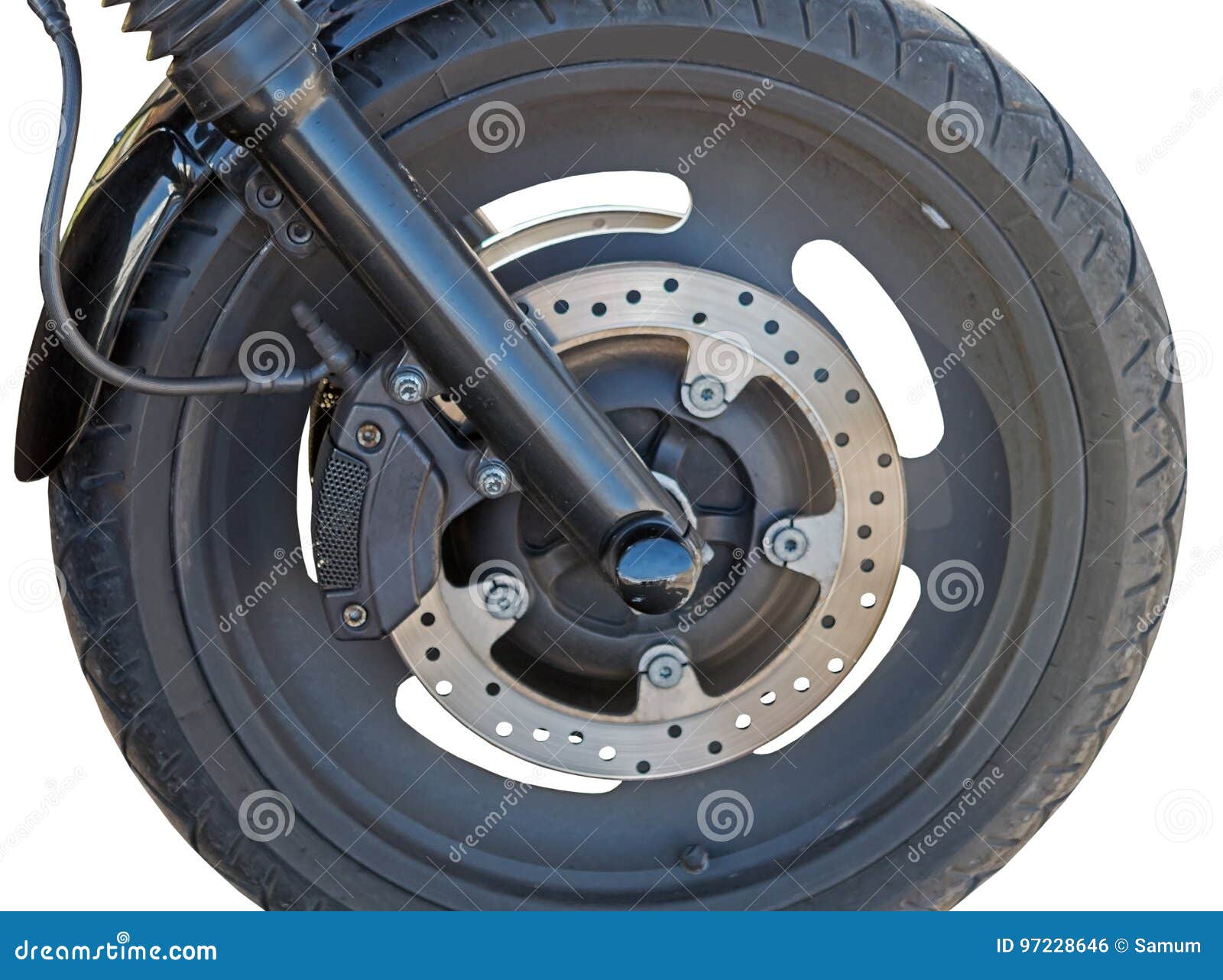 Wheel of motorcycle stock photo. Image of travel, isolated - 97228646