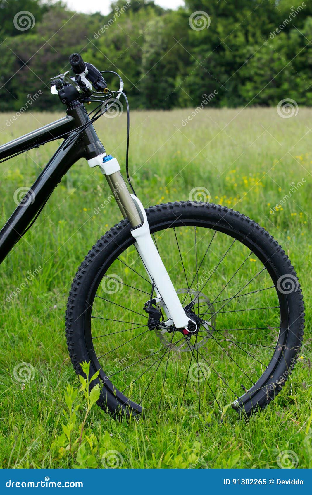 Wheel of a mountain bike stock image. Image of recreation - 91302265