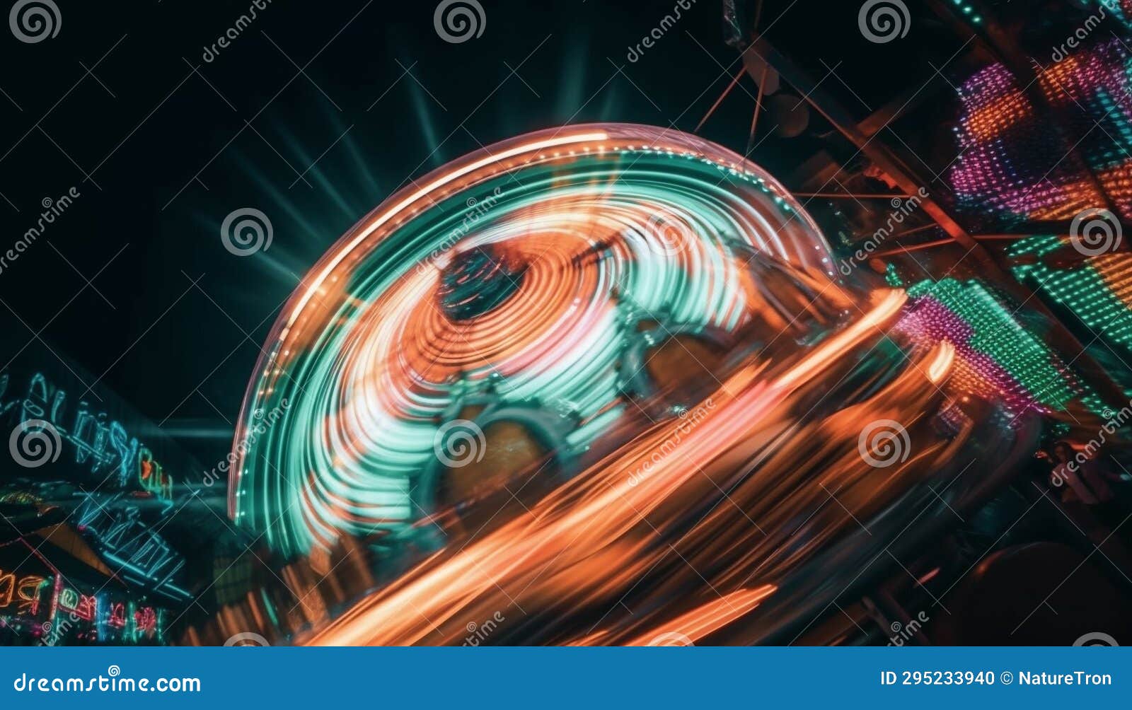 Wheel in the Night Wheel Wheel at Night Generative AI Stock ...