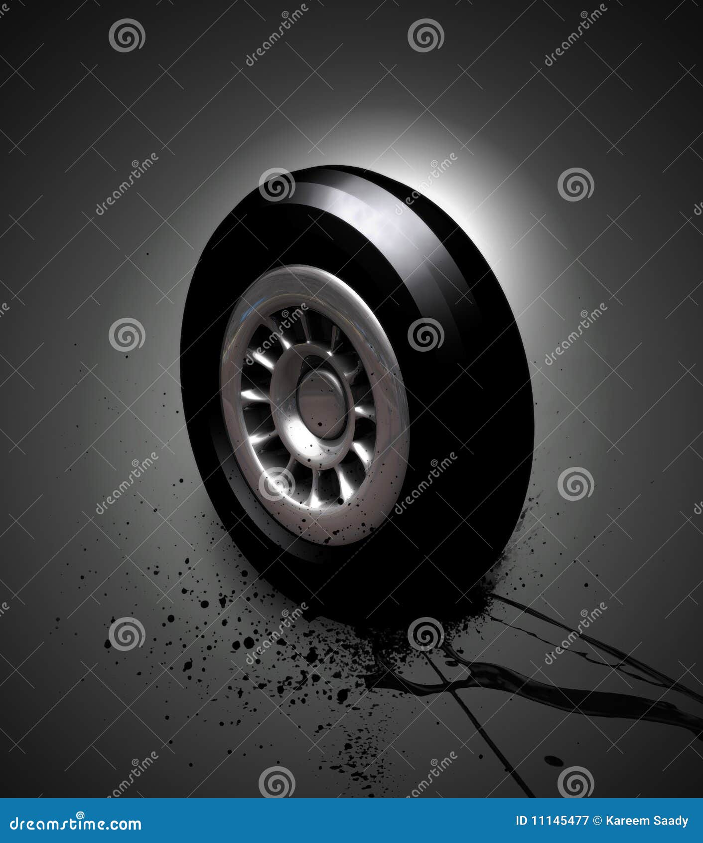 Wheel on Oil stock image. Image of radial, formula, competitive - 11145477