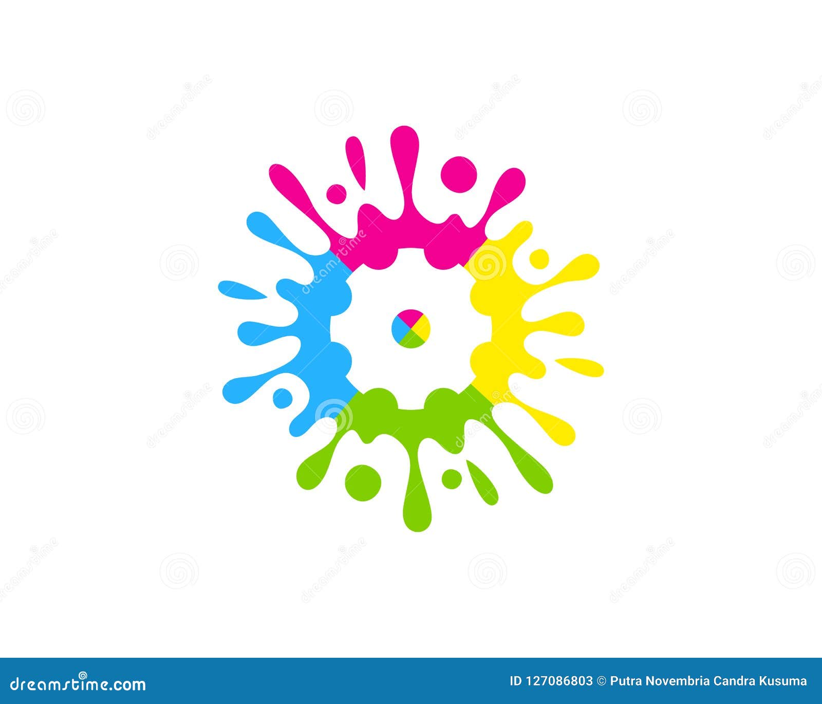 Wheel Paint Logo Icon Design Stock Vector - Illustration of business ...