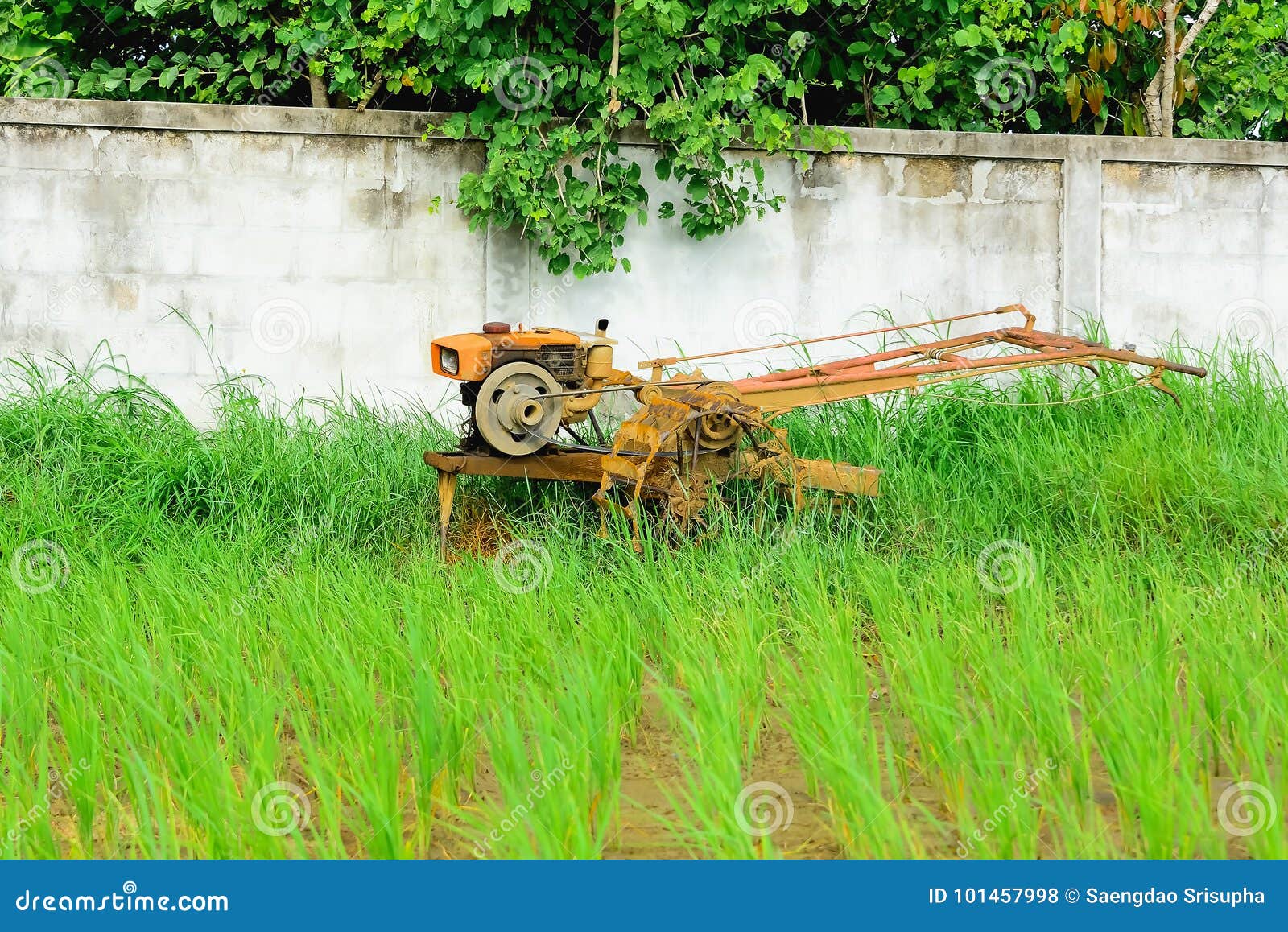 Wheel plough stock photo. Image of green, left, engine - 101457998