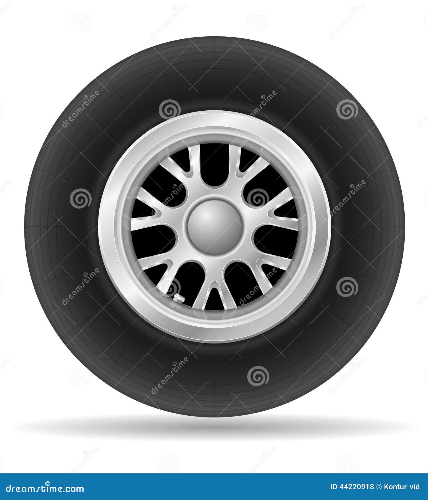 Wheel for Racing Car Vector Illustration EPS 10 Stock Vector ...