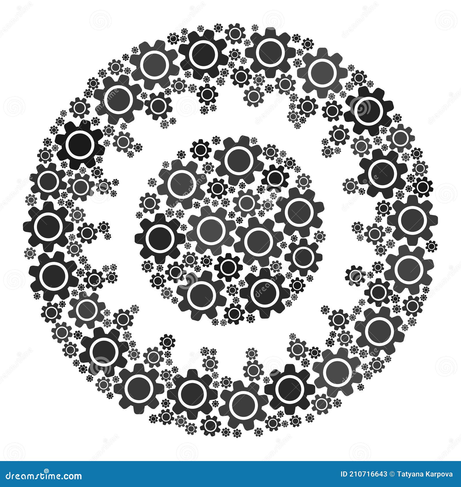 Wheel Raster Composition for Cog V3 Stock Illustration - Illustration ...