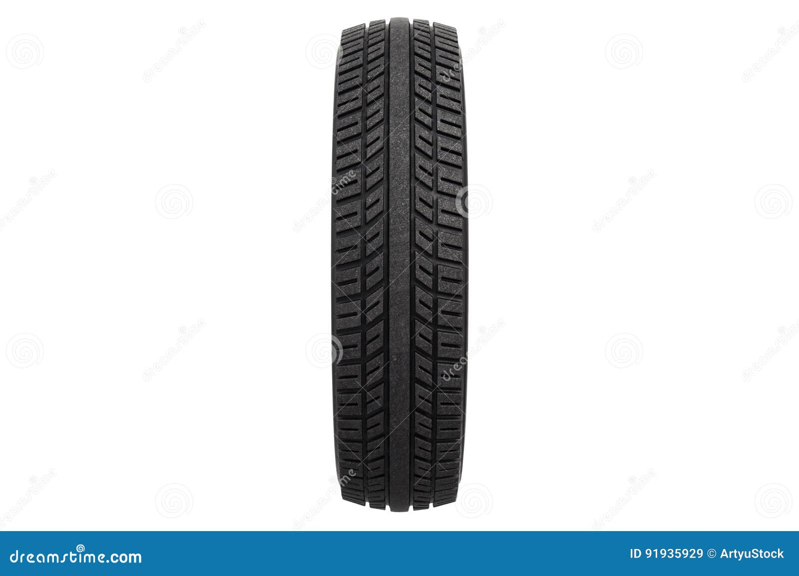 Wheel Retro Car Tire, Front View Stock Illustration - Illustration of ...