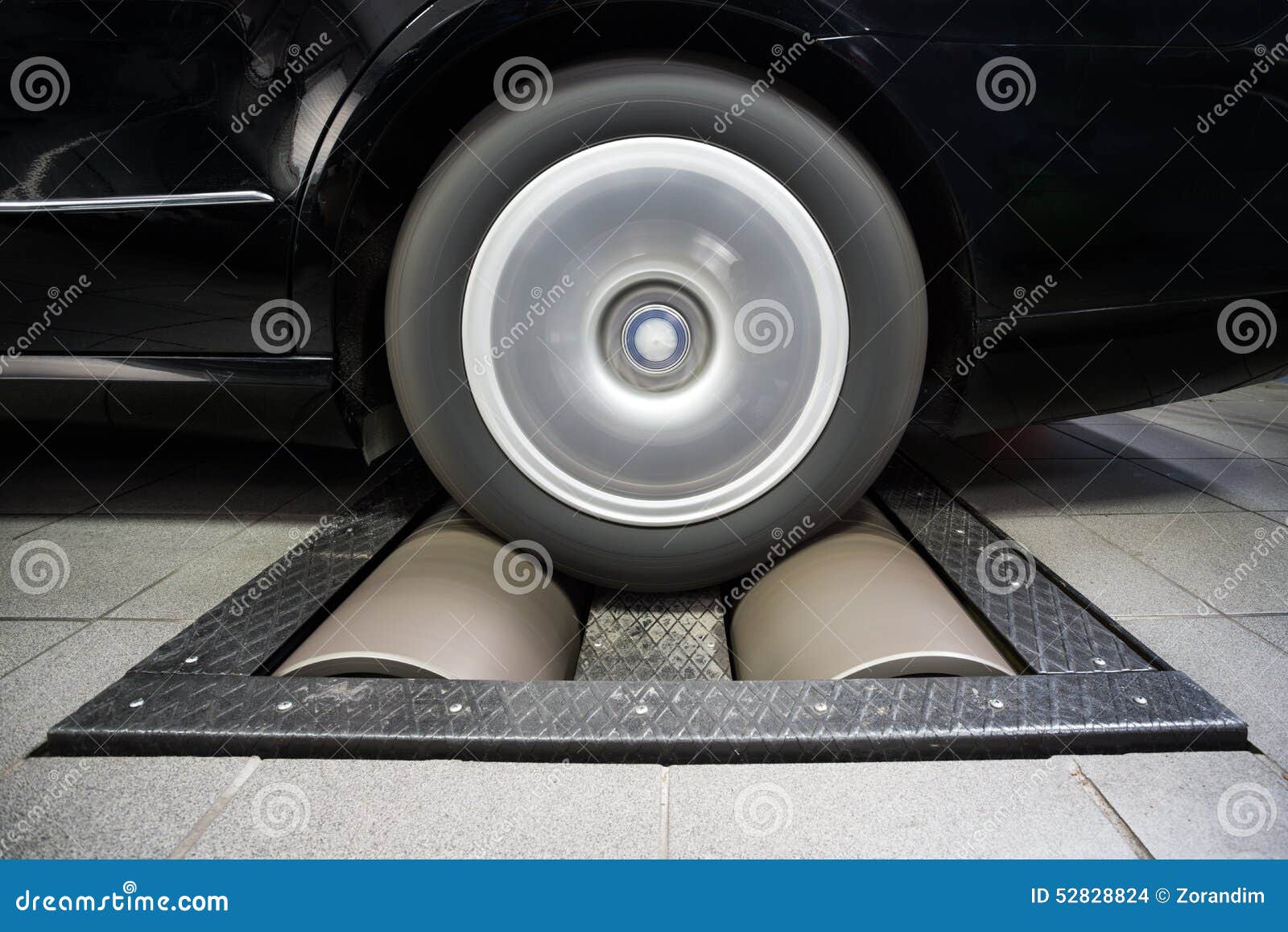 Dynamo Meter Engine Test On Ground In Garage Royalty-Free Stock Photo ...