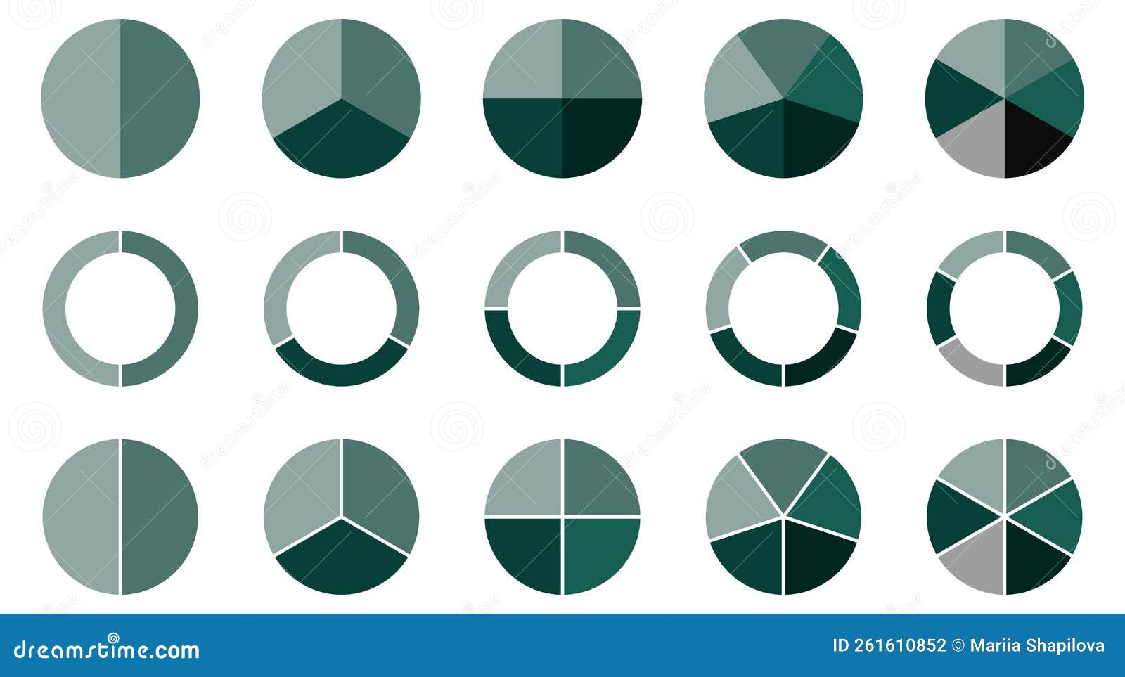 Wheel Round Diagram Part Set Stock Vector - Illustration of ring ...
