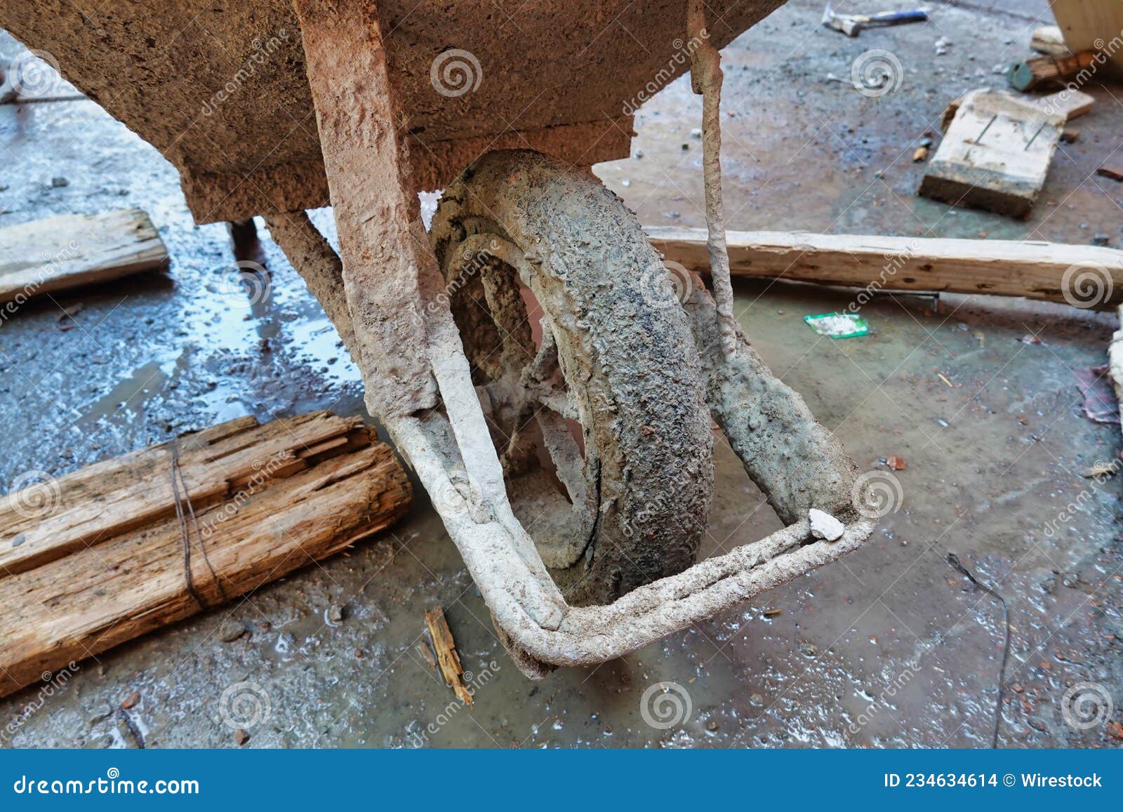 Wheel of a Rusty Cart in an Industrial Area Stock Photo - Image of rust ...