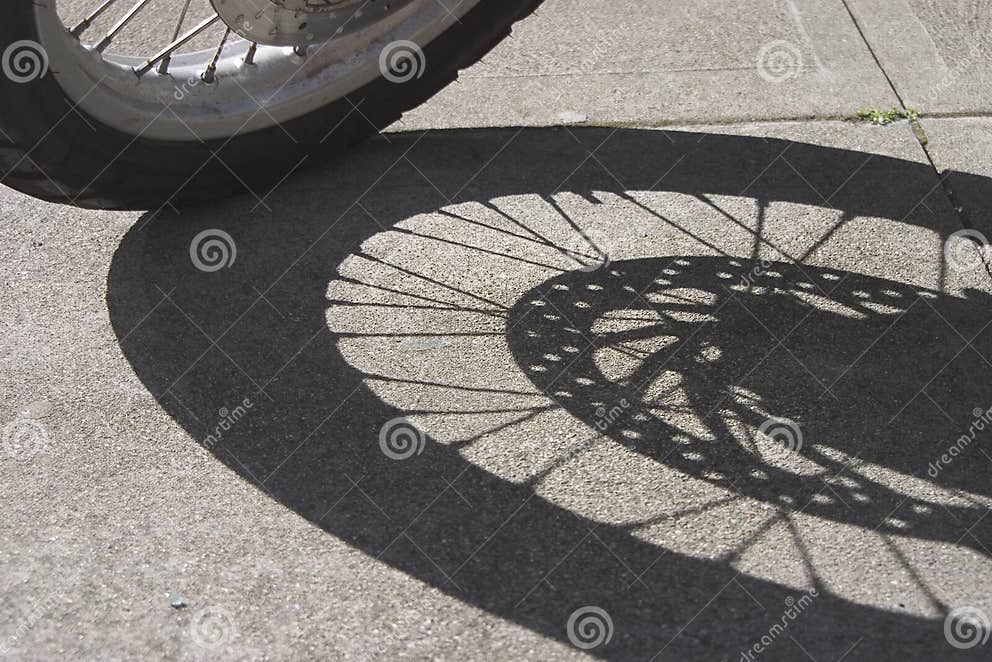 Wheel Shadow stock image. Image of shadow, cast, brake - 363883
