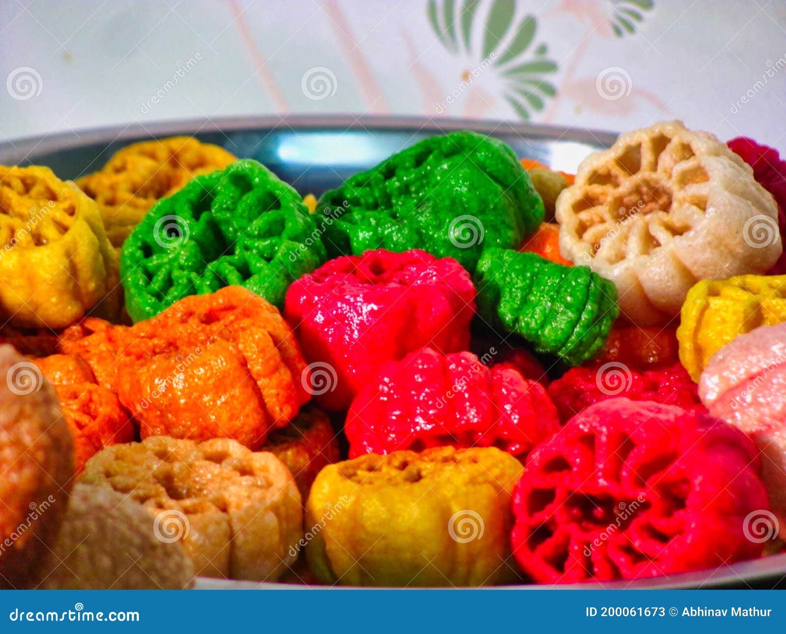 Wheel Shape Fried Fryums or Snacks Stock Image - Image of snack, sugar ...