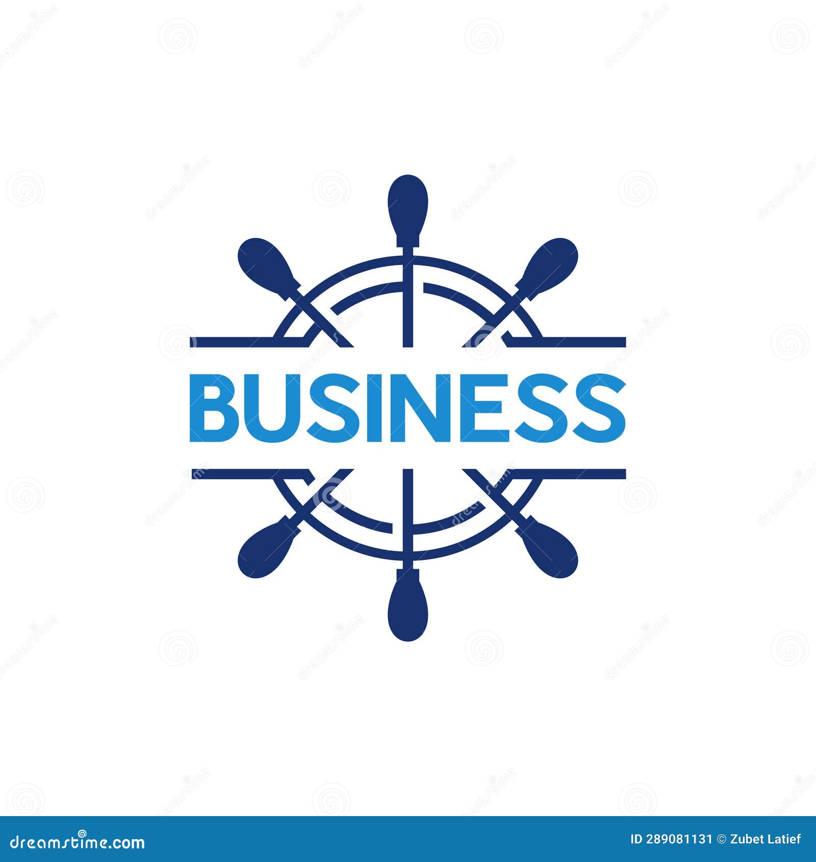Wheel Ship Navigation Modern Creative Logo Stock Vector - Illustration ...