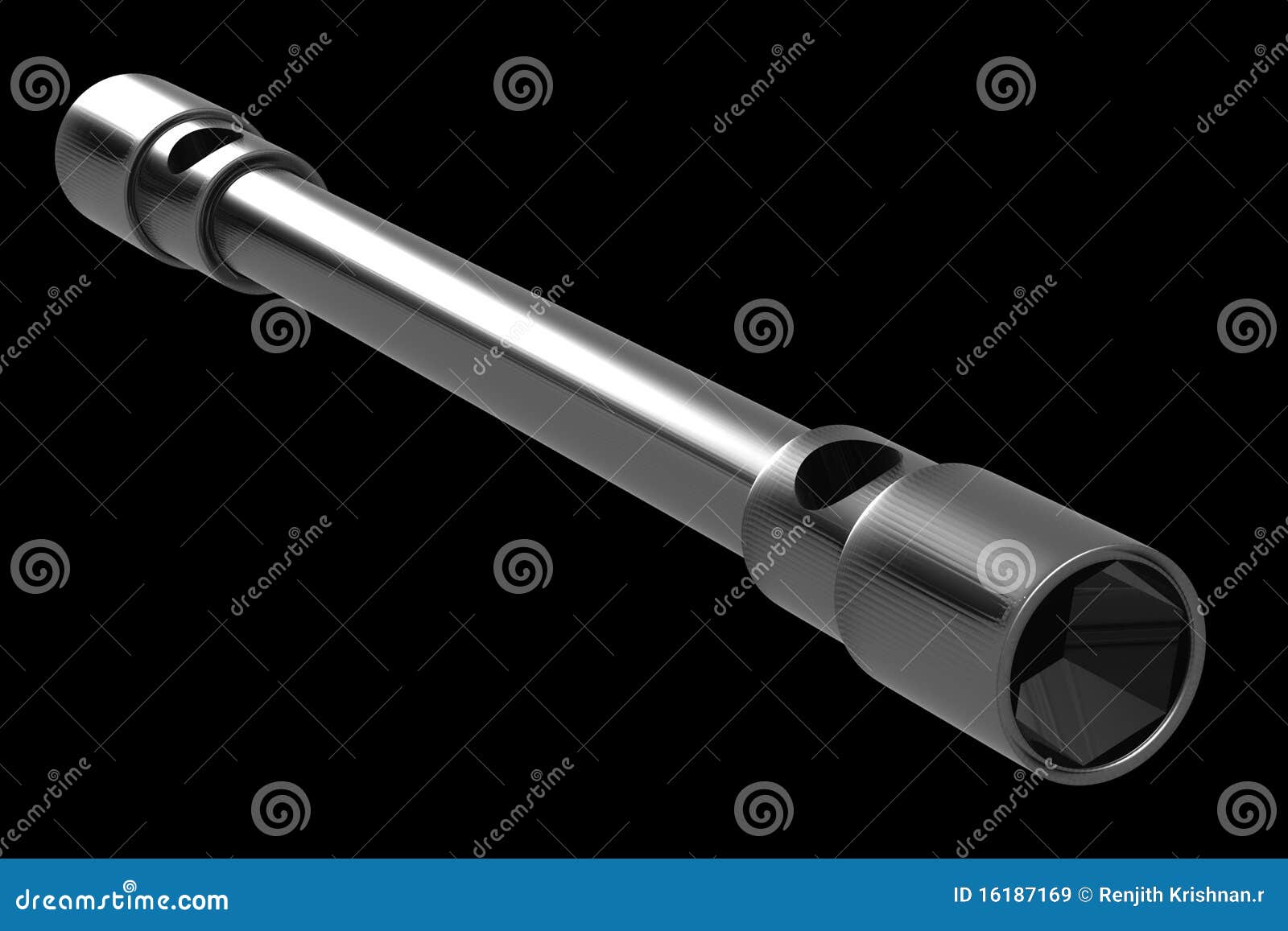 Wheel spanner stock illustration. Illustration of metal - 16187169