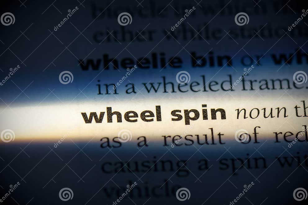 Wheel spin stock photo. Image of printed, writing, learn - 161574940