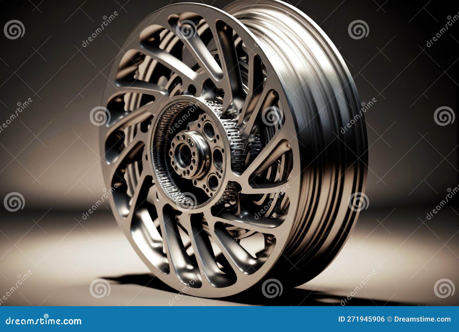 Wheel with Spring for Use in Car Assembly in Automotive Industry Stock ...