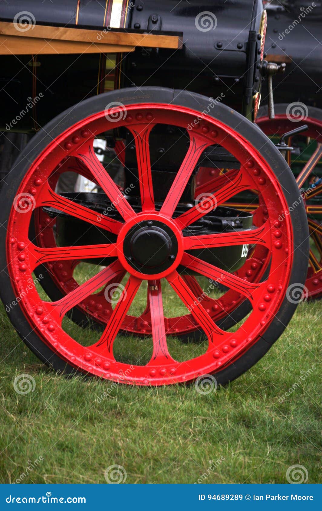 Wheel of Steam Engine stock image. Image of colourful - 94689289