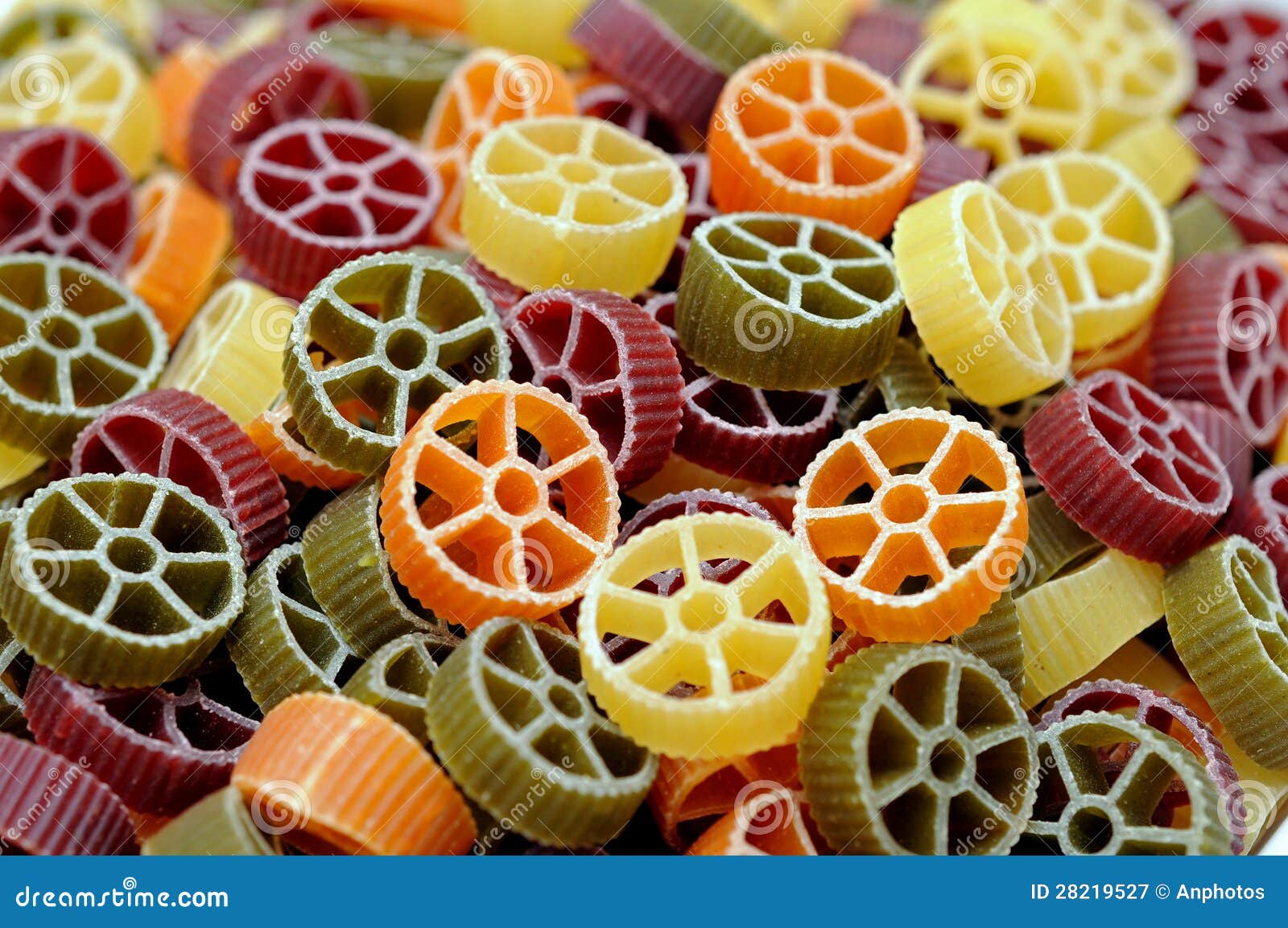 Wheel style pastas stock image. Image of color, wheel - 28219527