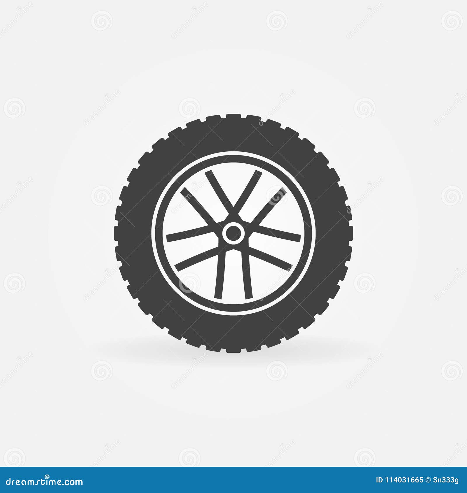 Wheel Symbol or Icon. Vector Rim Symbol Stock Vector - Illustration of ...