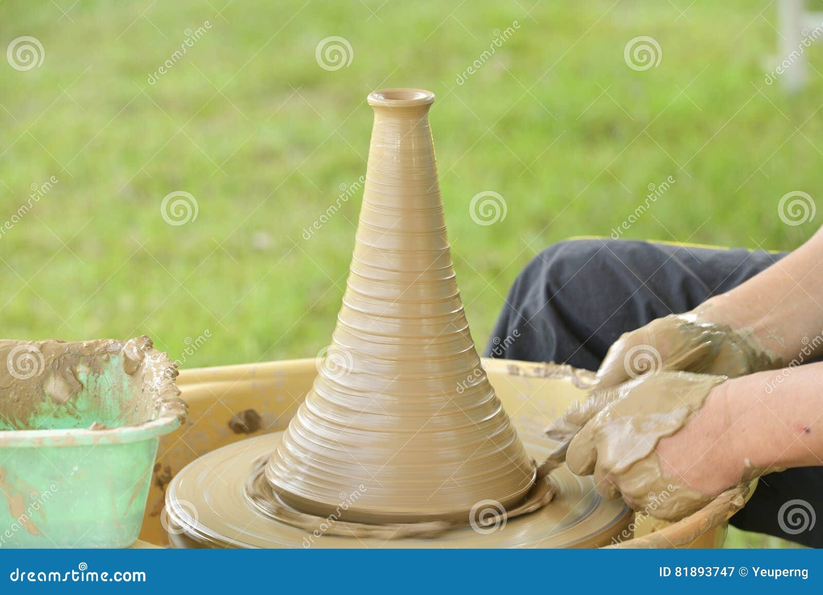 Wheel-throwing. stock image. Image of artist, tradition - 81893747