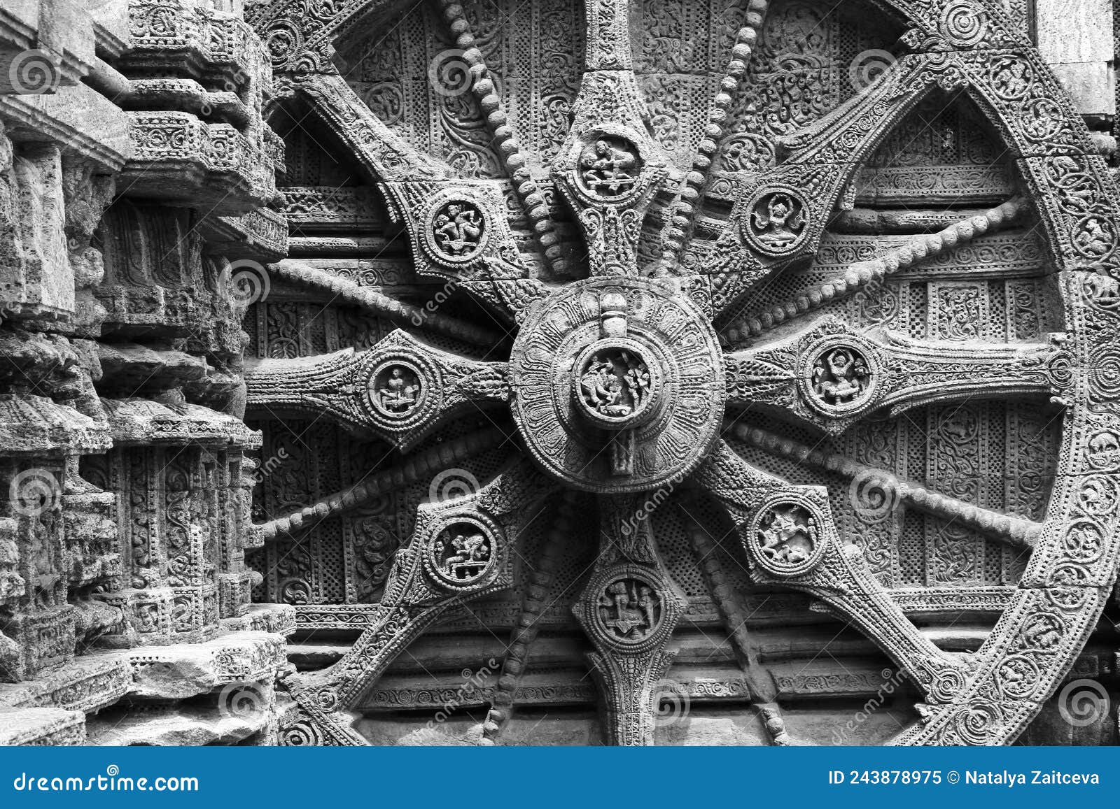 Wheel of Time. Konark Sun Temple Stock Image - Image of detail, temple ...