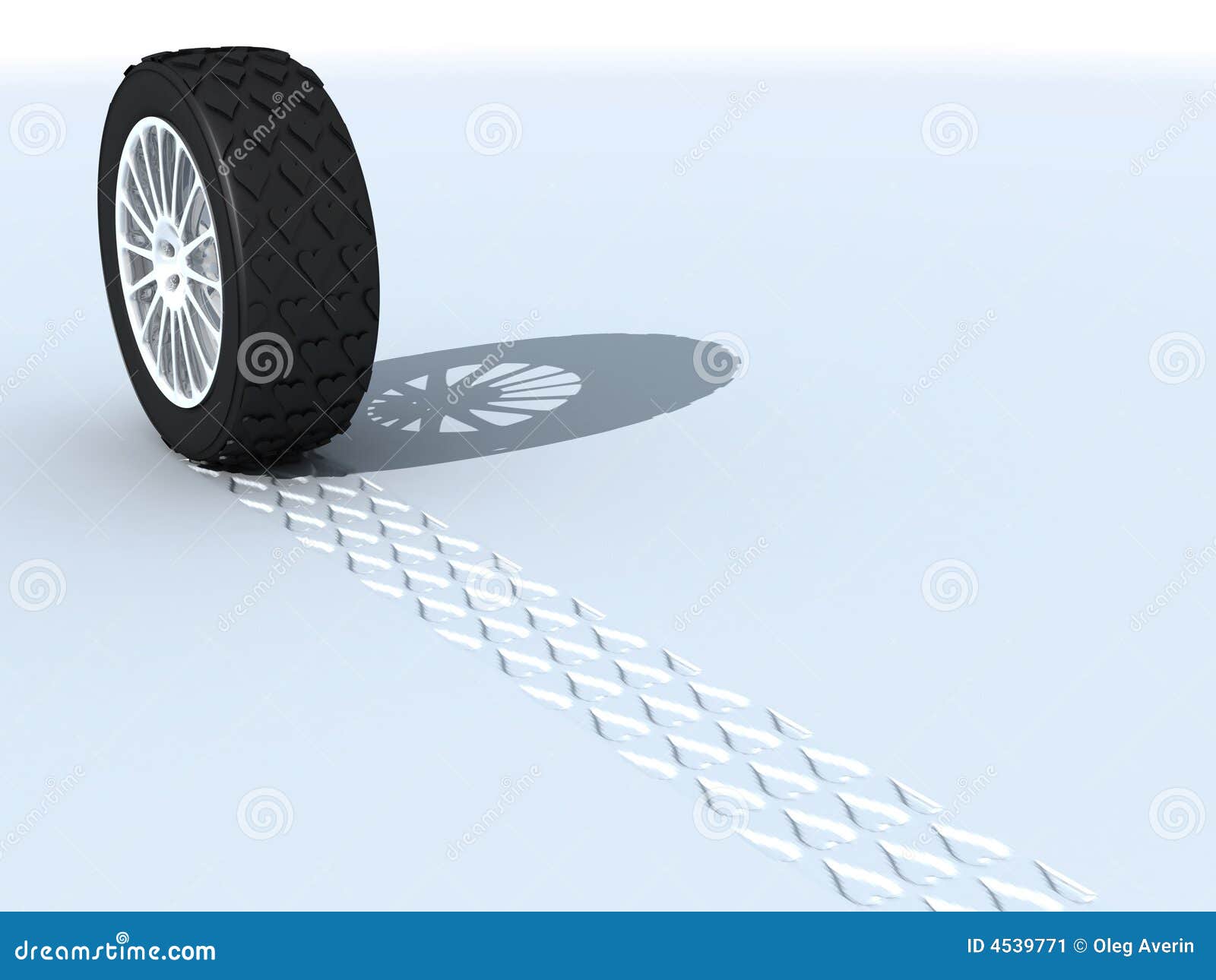 Wheel Trace Picture. Image: 4539771