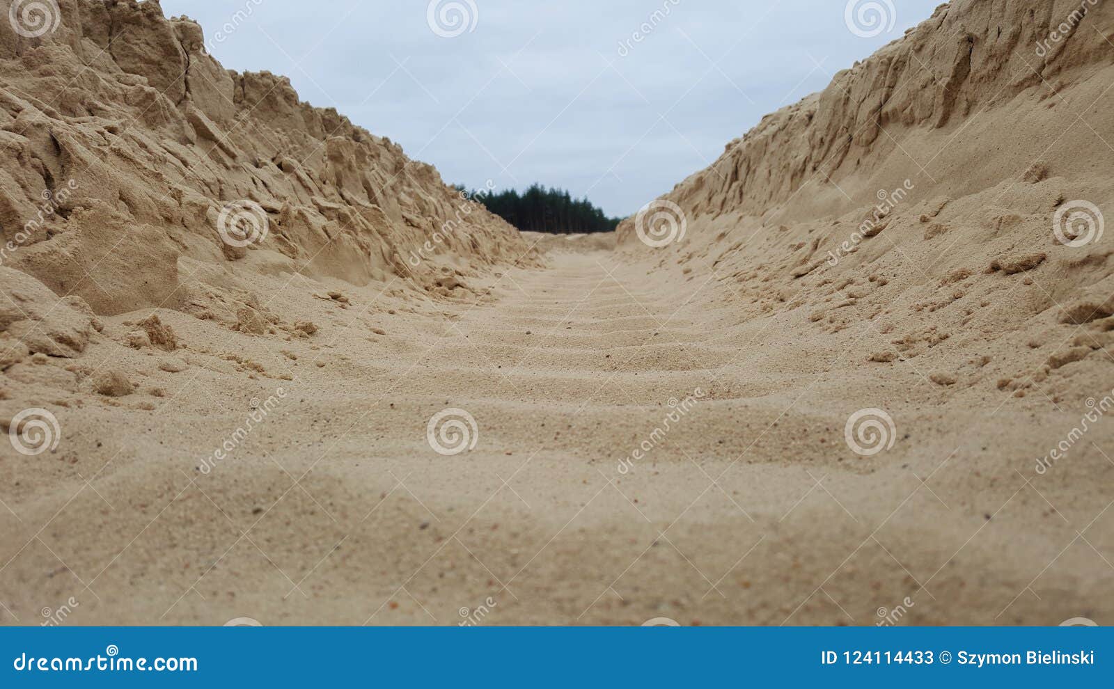 Wheel Trace On Road, Puddle And Mud After Rain. Traces On Soil Of ...