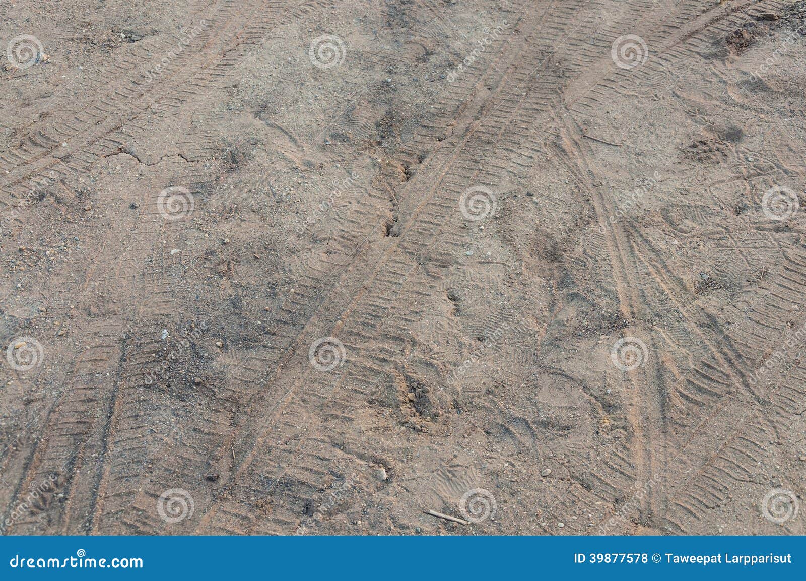 Dry Wheel Track On Dirt Soil Texture Royalty-Free Stock Photo ...