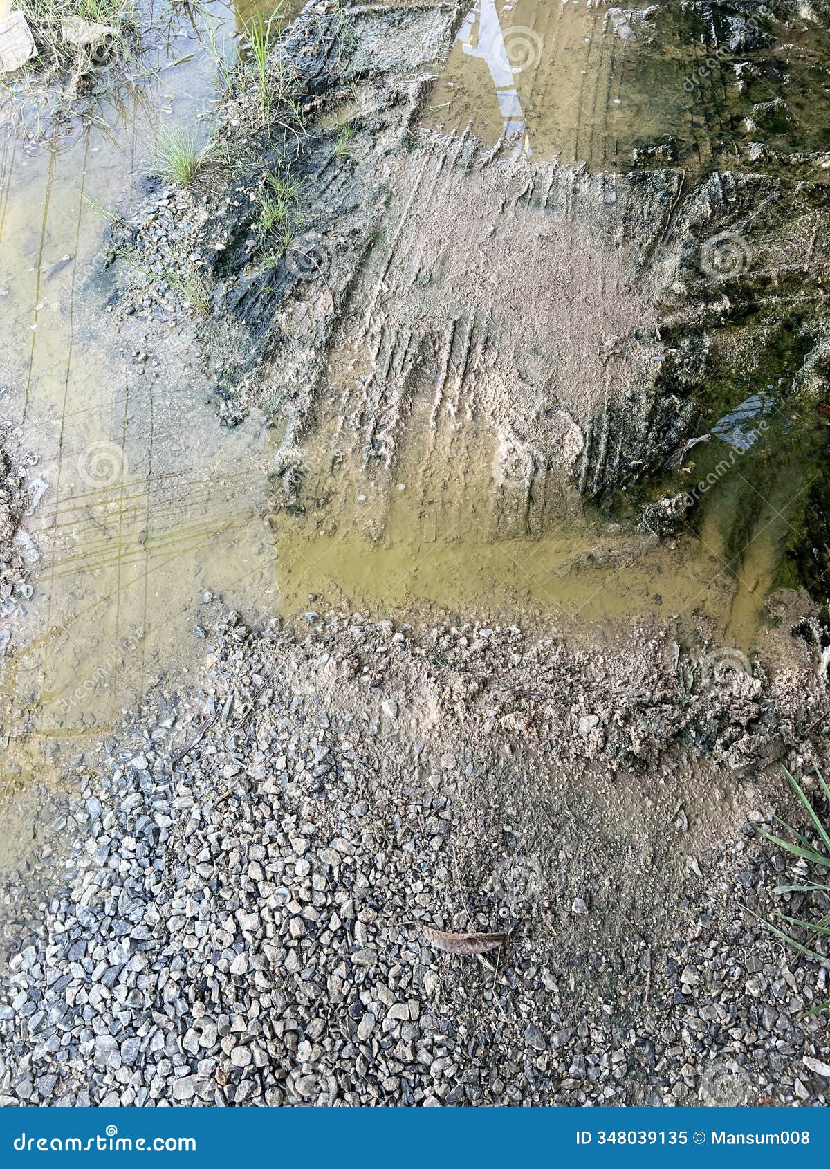 Dry Wheel Track On Dirt Soil Texture Royalty-Free Stock Photo ...