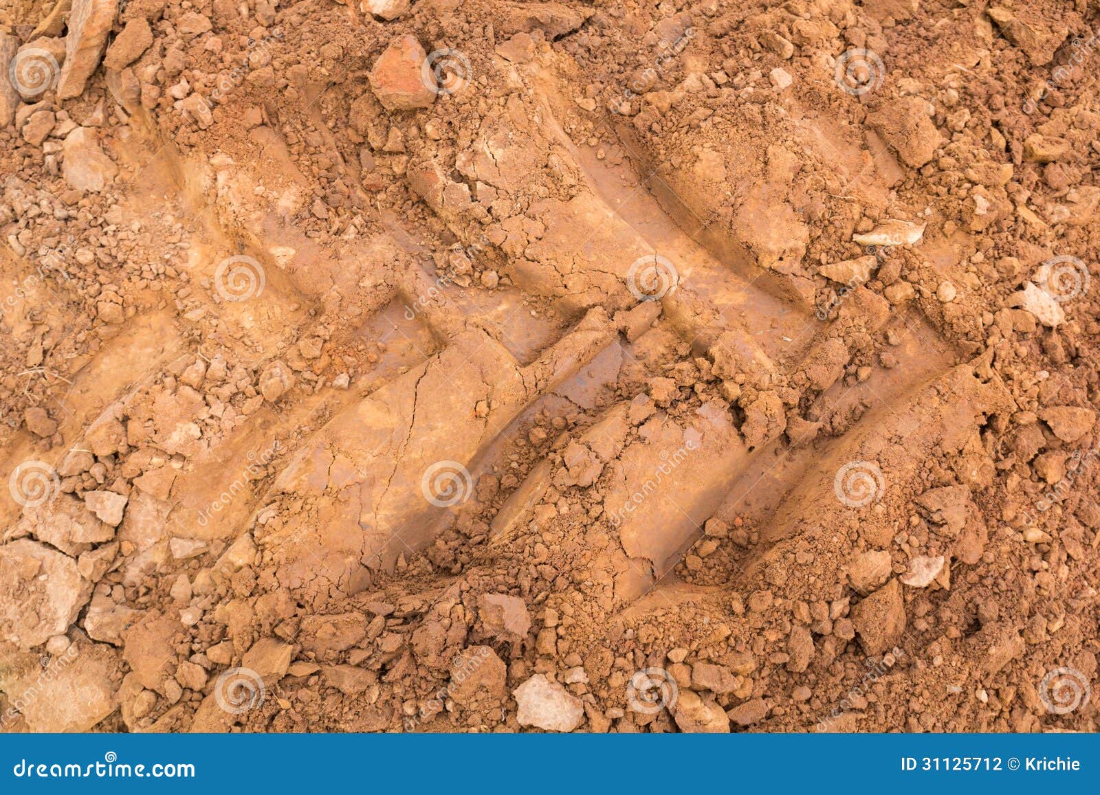 Wheel track on soil stock photo. Image of outdoors, dirt - 31125712