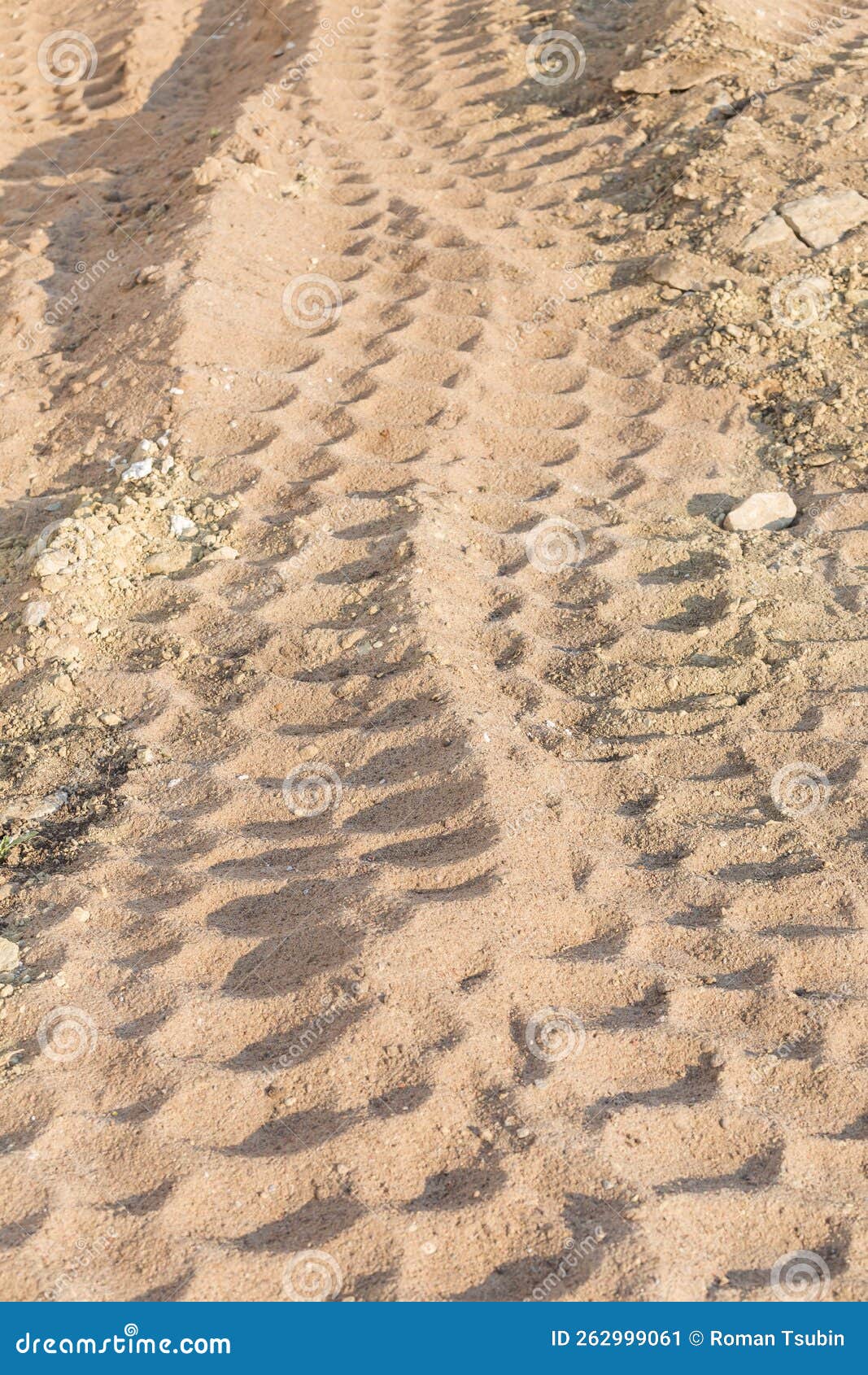 Wheel tracks on sand dirt stock illustration. Illustration of dirt ...
