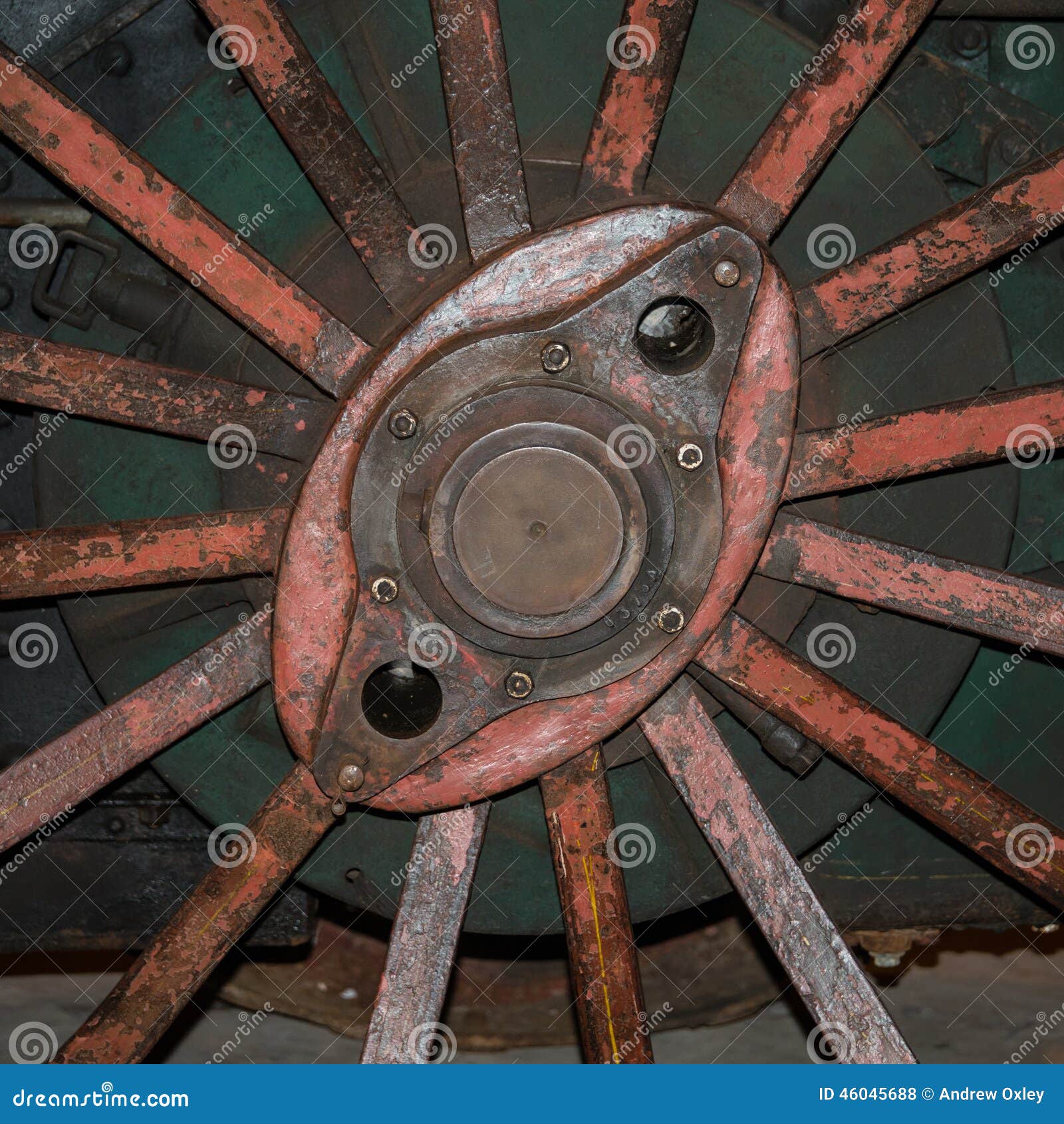 Wheel of traction engine stock photo. Image of wheel - 46045688