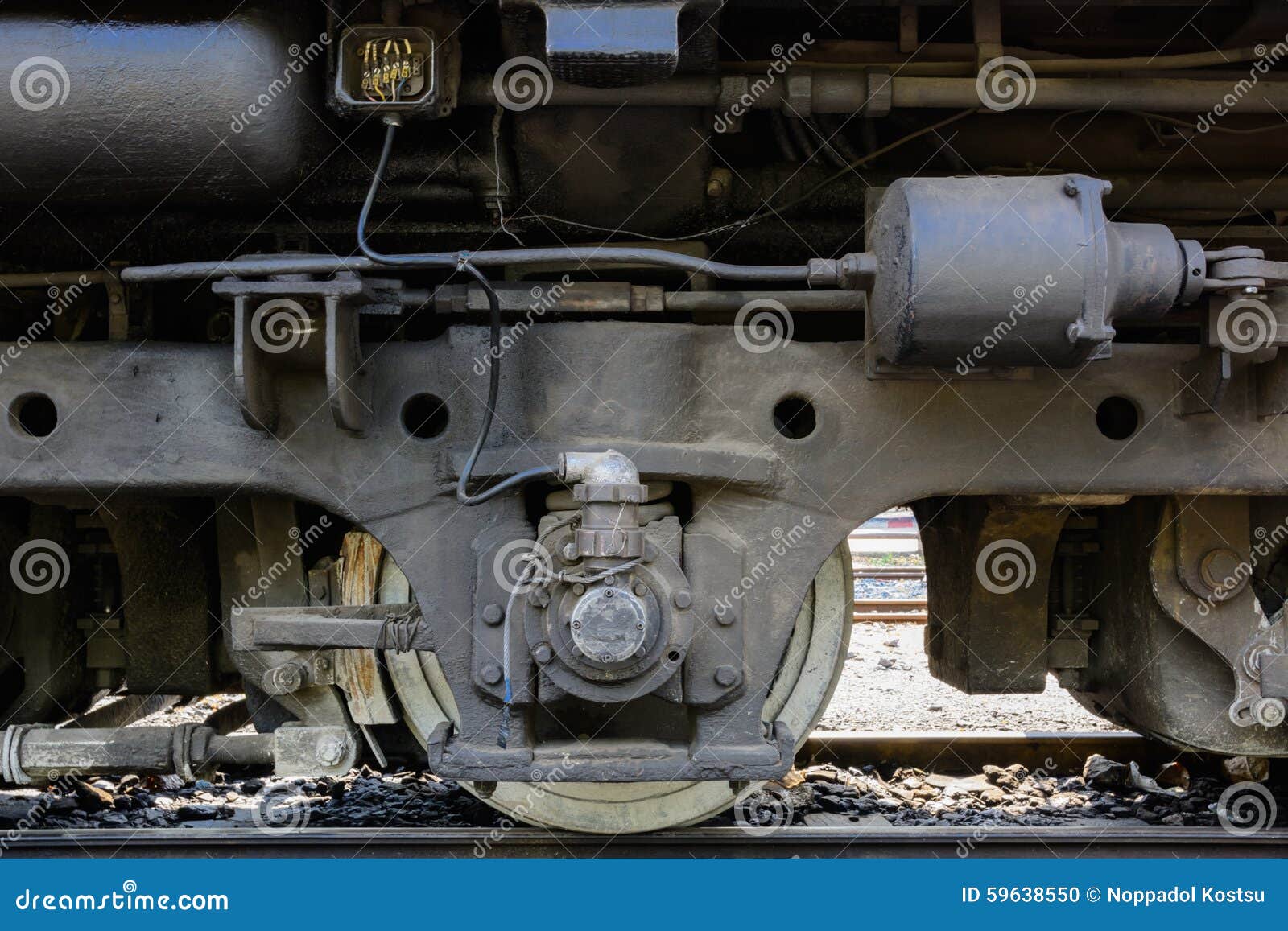 A Cog Wheel Train Traveling On The Mountain Railway From Wengen To ...