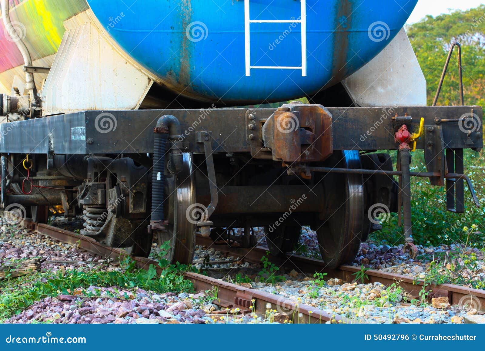 Wheel of Train or Railway, Suspension Base of Train Stock Photo - Image ...